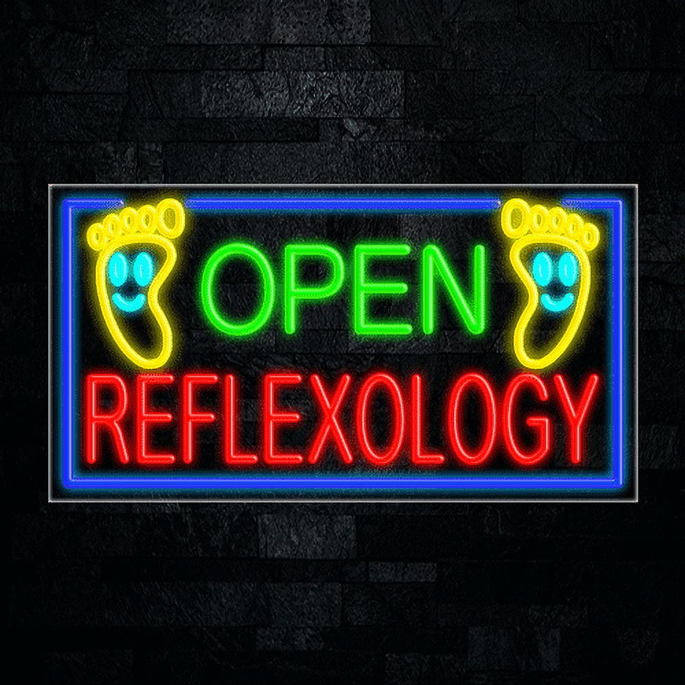 Foot Reflexology Open-LED Neon Sign 33"L x 18"H #31290 - Walmart.com