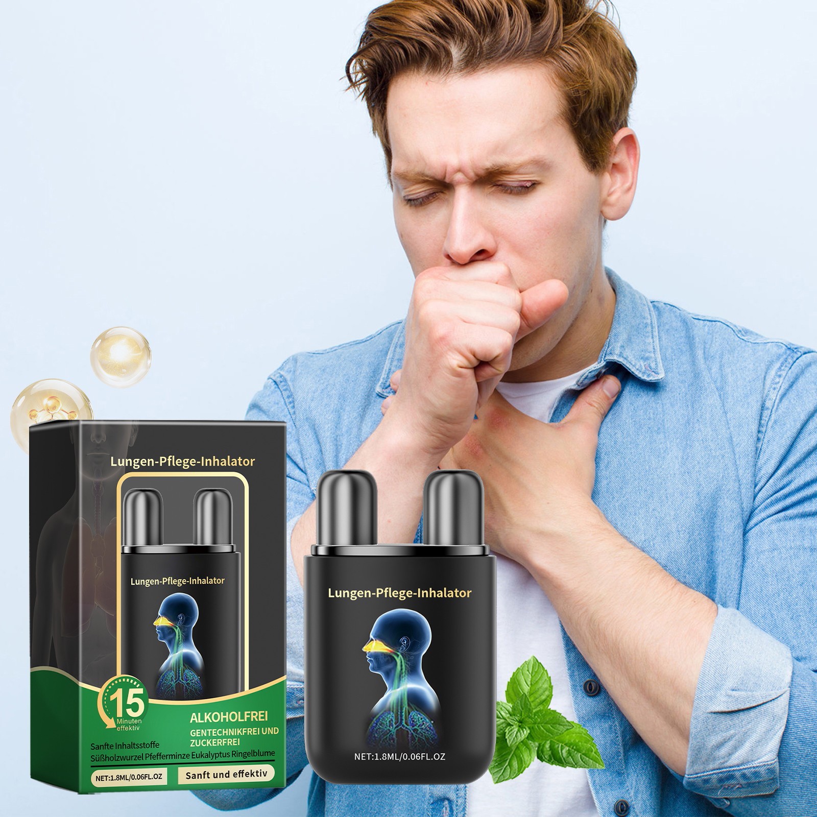 Foot Relief Treatment Herbal Care Nasal Inhaler Gentle Ingredients Care ...