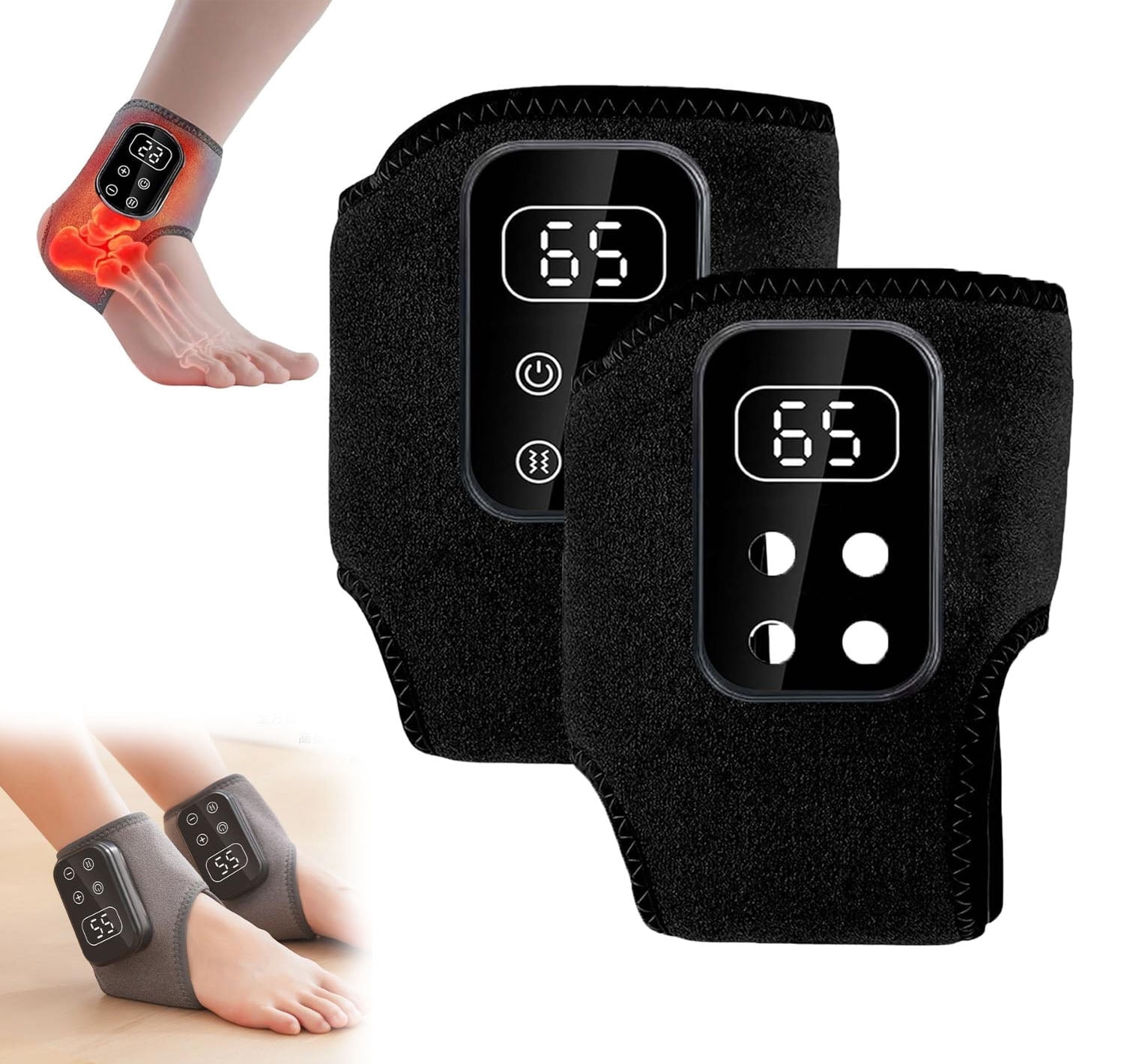 Foot Renew Triple Method Massager, Portable Emsence Foot Massager, 3-in ...