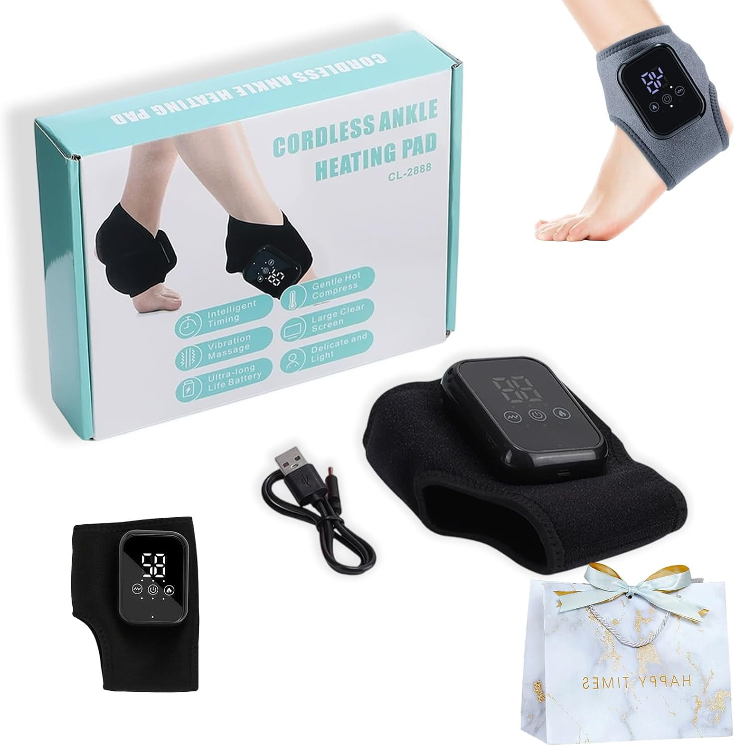 Foot Renew Triple Method Massager, Portable Foot Massager for ...