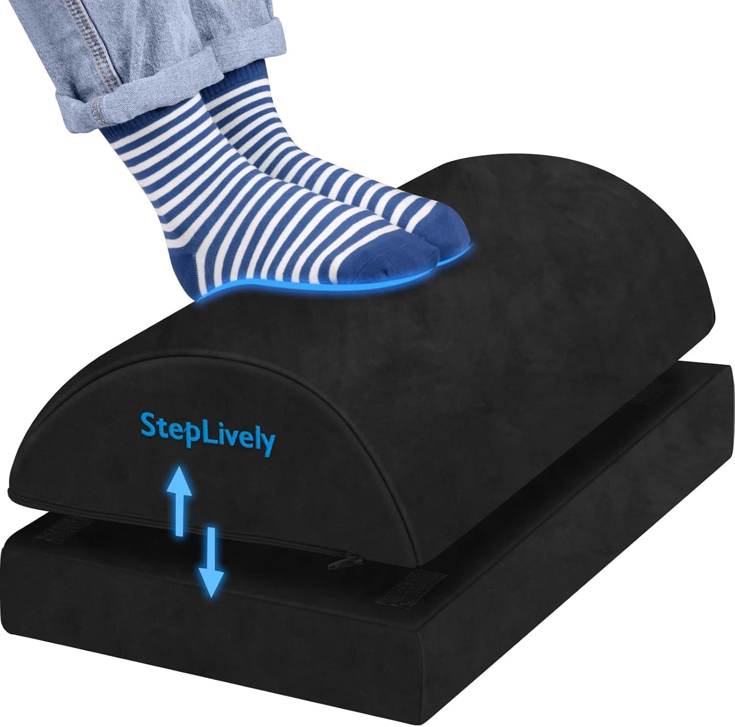 Foot Rest for Under Desk at Work, Comfortable Foot Stool with 2 ...
