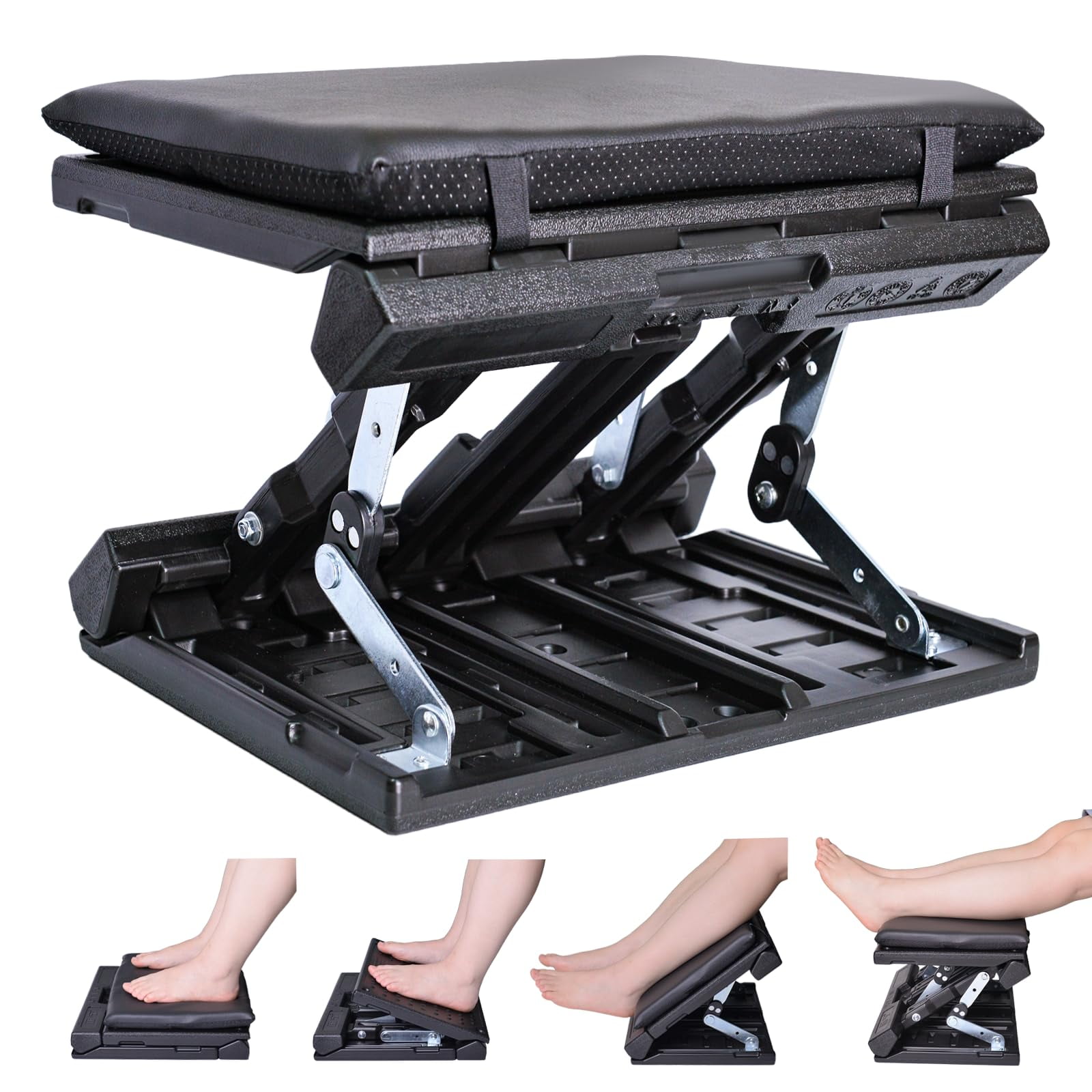 Foot Rest for Under Desk at Work Enlarged, Ergonomic Footrest with ...