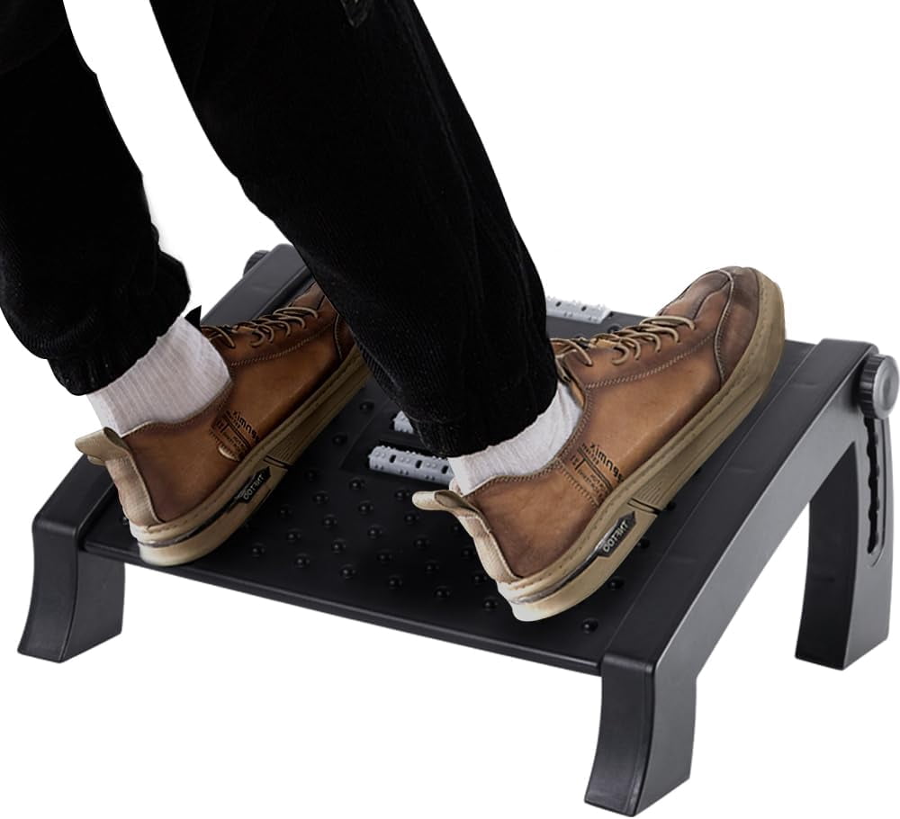 Foot Rest, Six Heights Adjustable Foot Rest for Under Desk at Work ...
