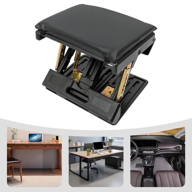 Foot Rest Stool Ergonomic Adjustable Height Under Desk/Car Comfortable ...
