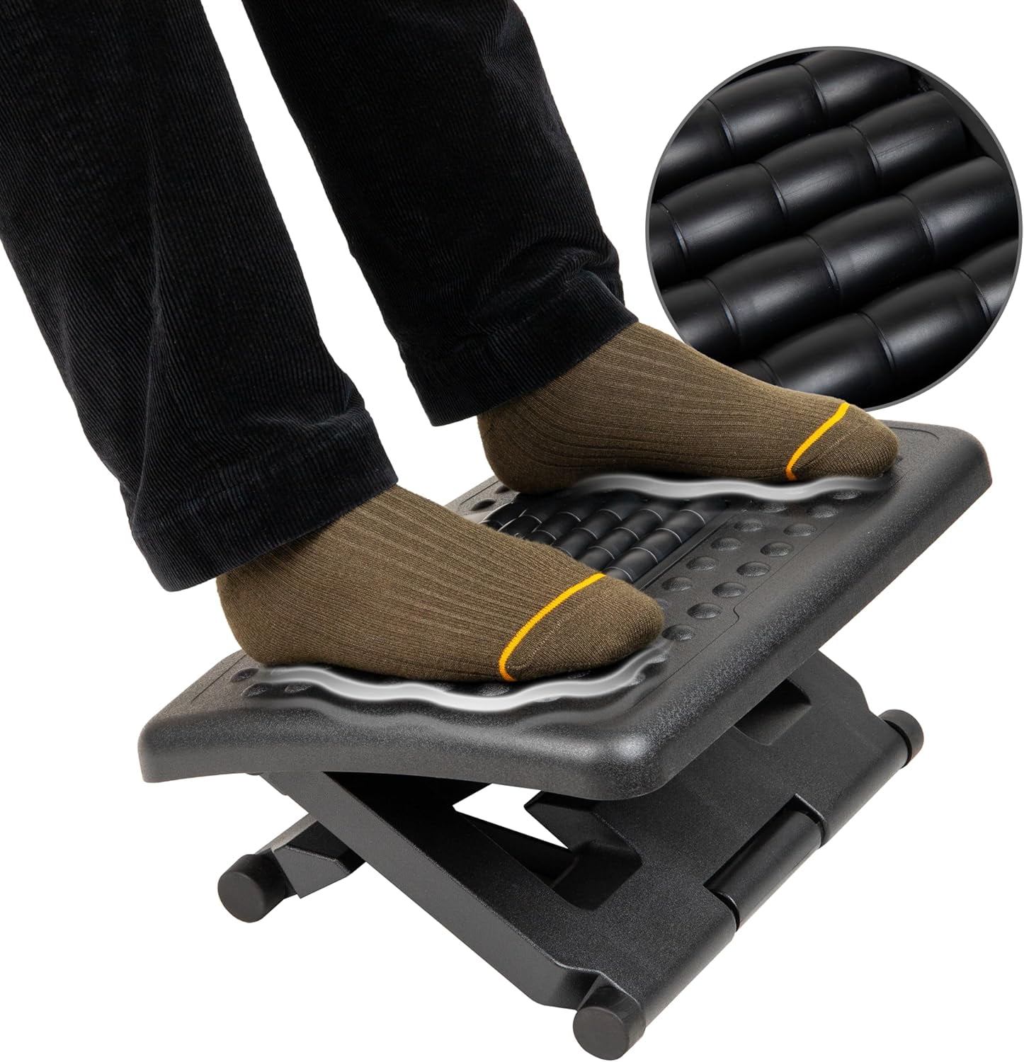 Foot Rest, Under Desk at Work, Ergonomic, Height Adjustable, Office ...