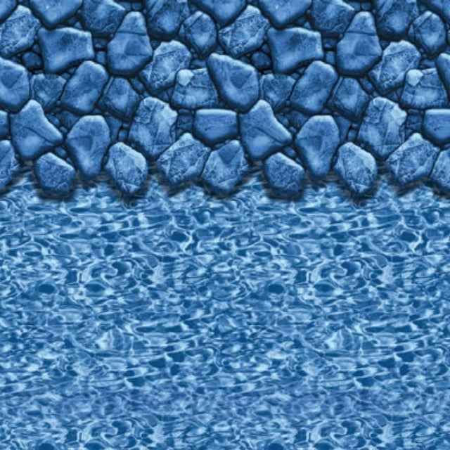 Foot Round 'Boulder Swirl' Pattern Liner for above Ground Swimming ...