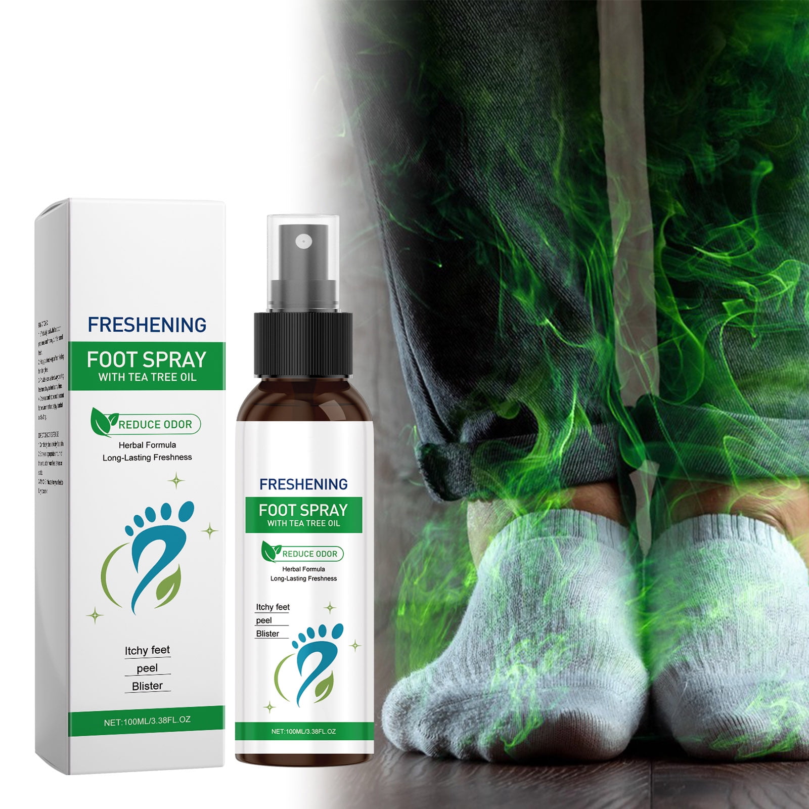Foot Sanitiser with, Tea Tree Oil Feet Spray, Clear Foot Sanitizer ...