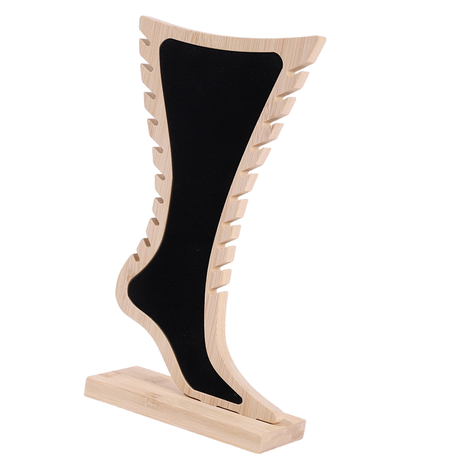 Foot Shaped Multi Levels Bamboos Jewelry Showcase Rack Layered Display ...