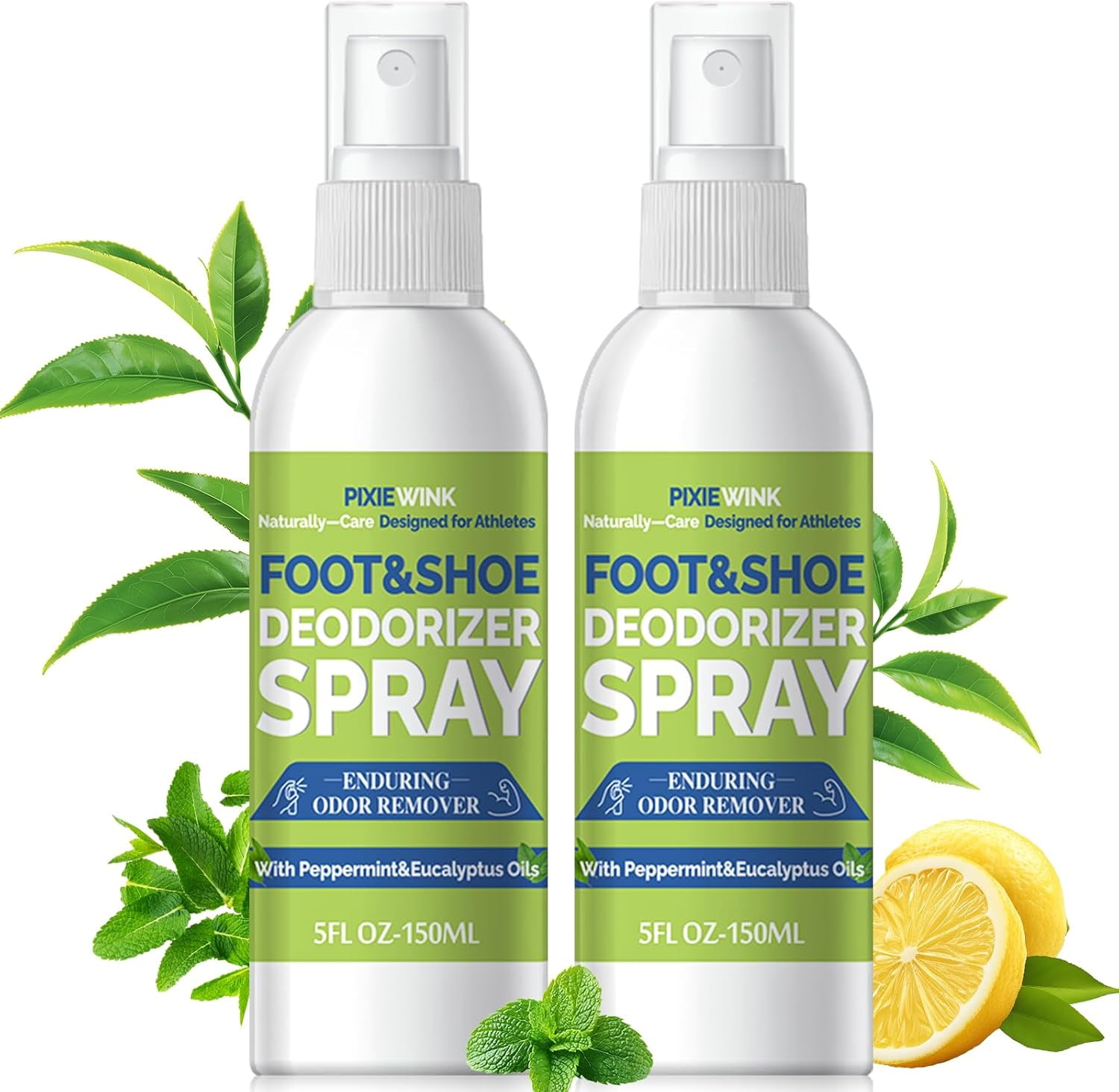 Foot & Shoe Deodorizer Spray, 5 fl.oz Instant Odor Eliminator for ...