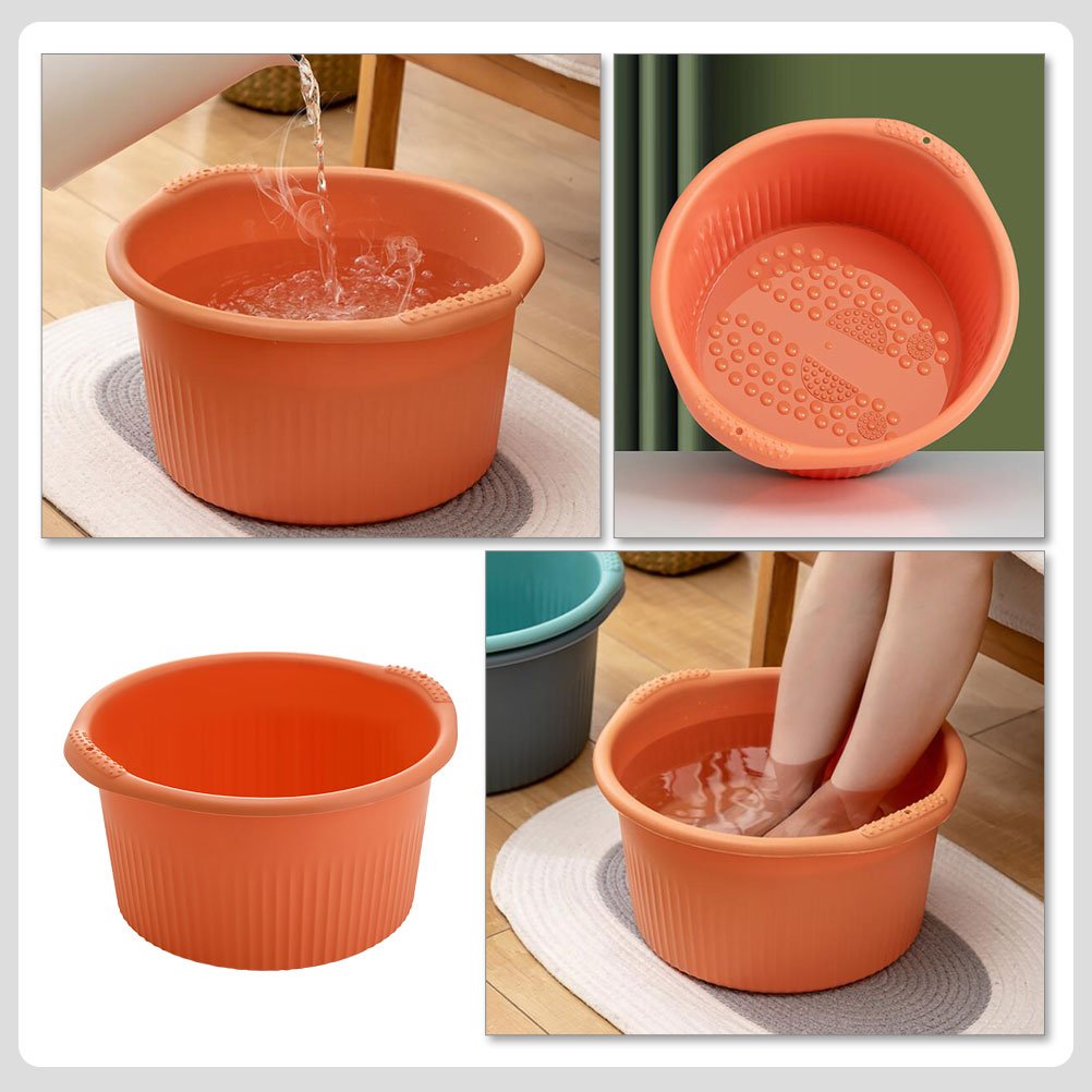 Foot Soaking Basin Creative Foot Soak Bucket Foot Washing Massage ...