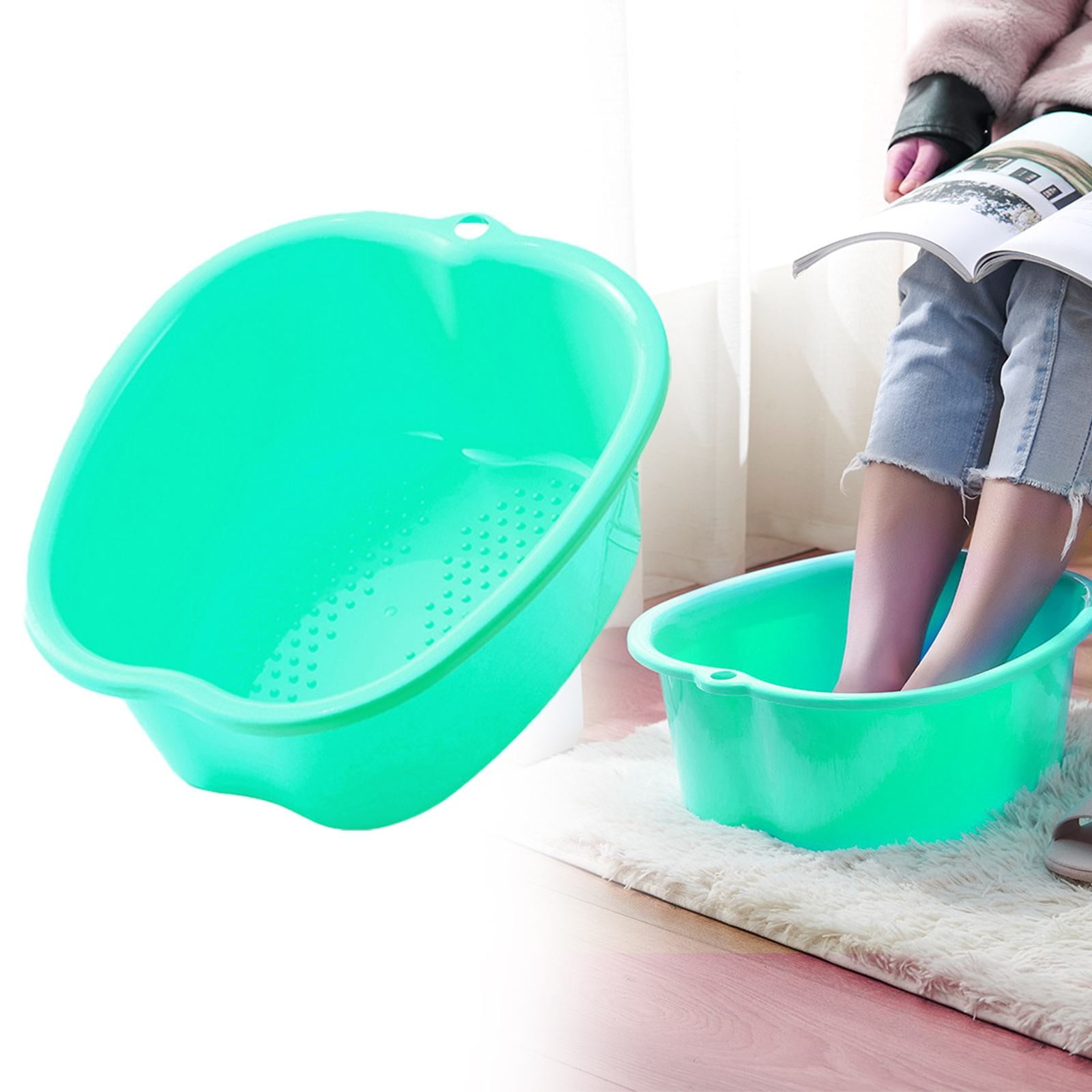 Foot Soaking Bath Basin, Large Plastic Foot Soaking Tub, Foot Massage ...