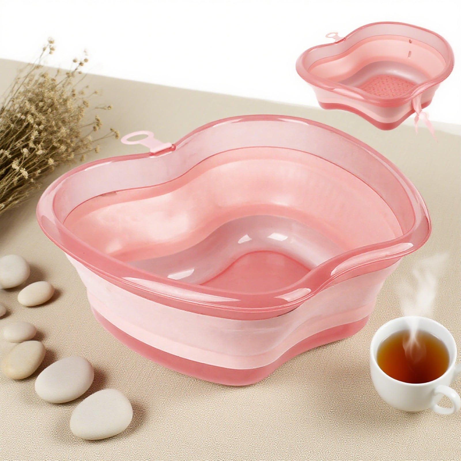 Foot Soaking Tub Collapsible Bucket Foot Bath Basin Foldable Laundry ...