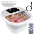Foot Spa bath Massager with Heat Bubbles Vibration Digital Temperature ...