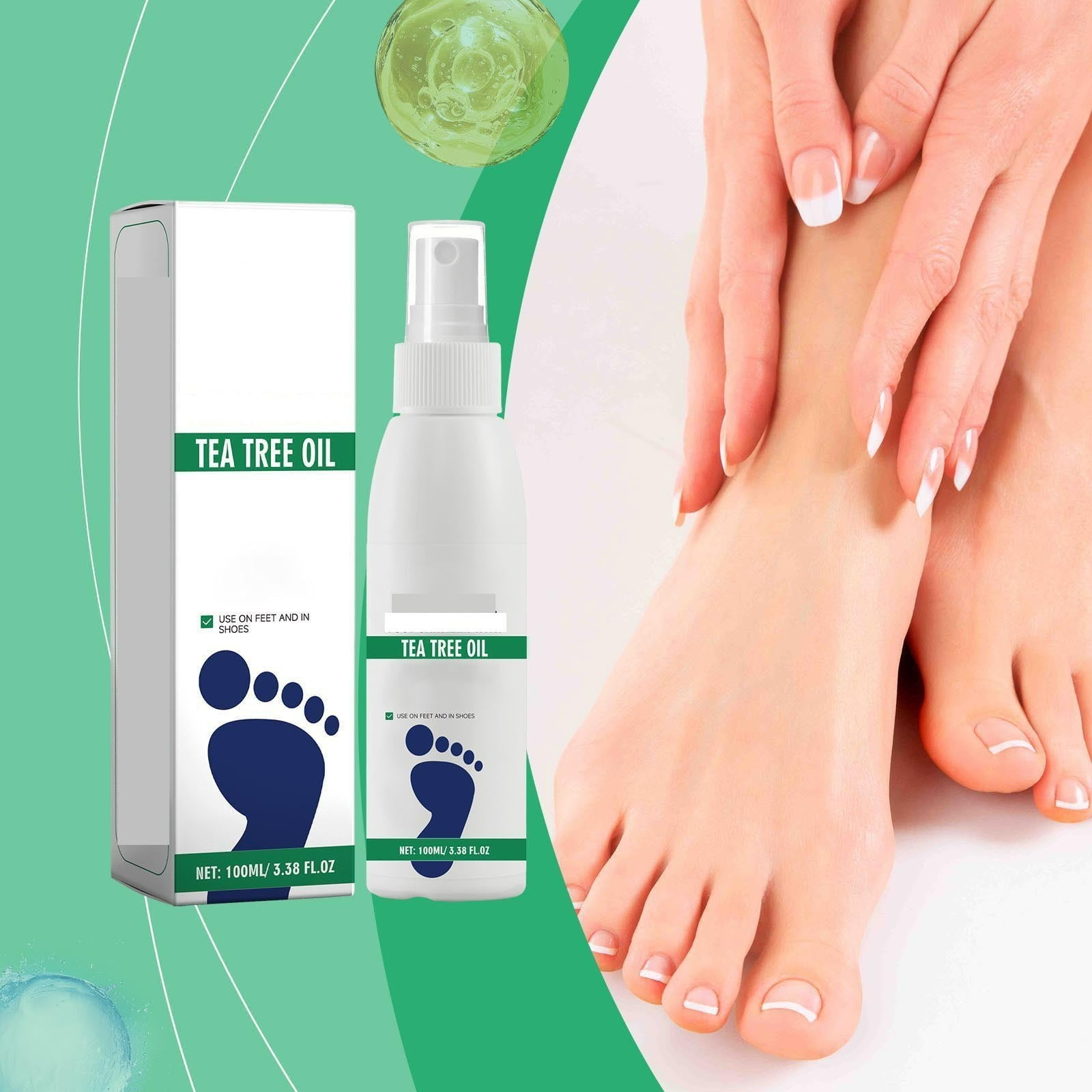 Natural Shoe Deodorizer and Foot Spray Keeps Feet Clean And Odor-frees ...