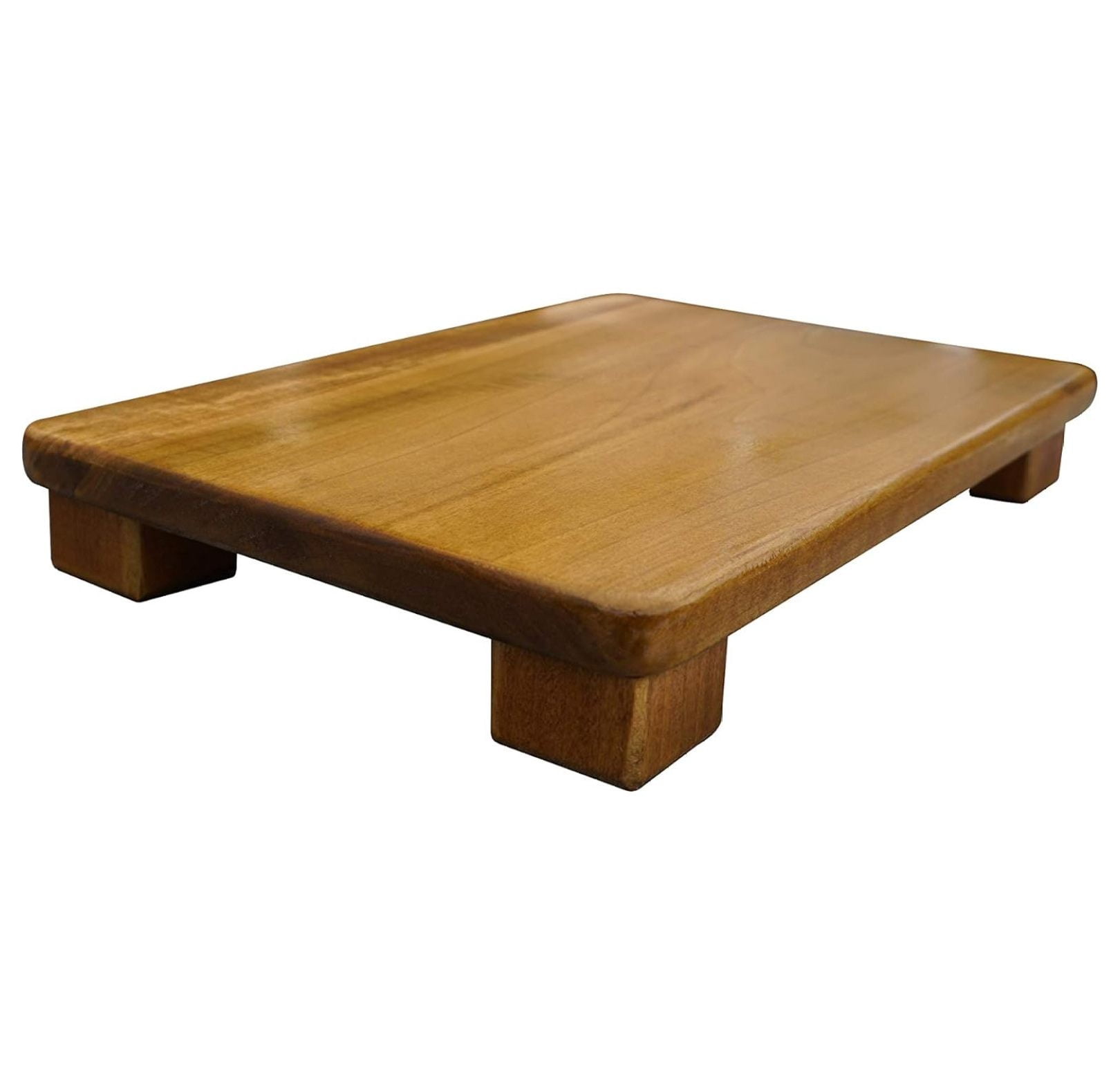 Foot Stool, 2" Tall, Poplar, (Made in The USA) (2" Tall Sq Legs, Maple ...