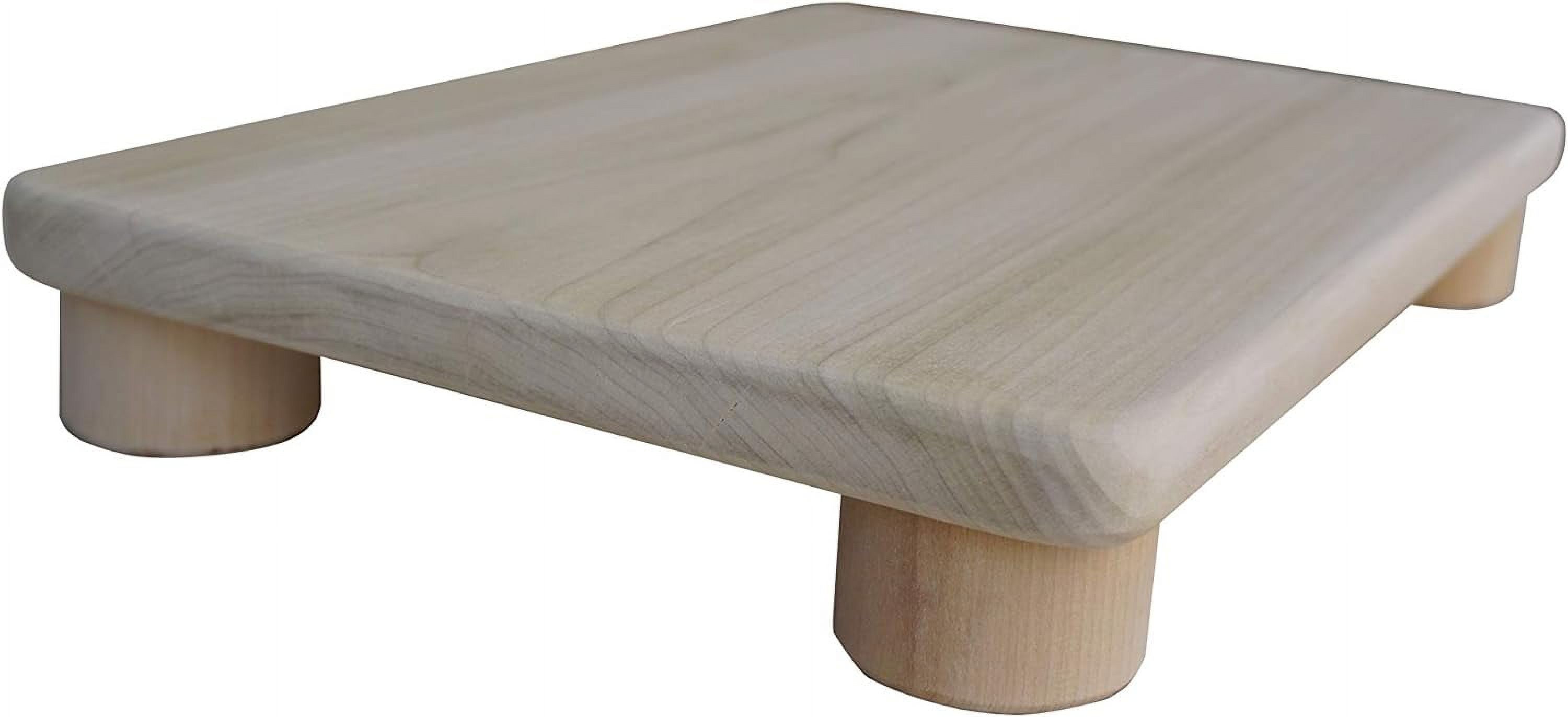 Foot Stool, 2" Tall, Poplar, Unfinished (Made in The USA) - Walmart.com
