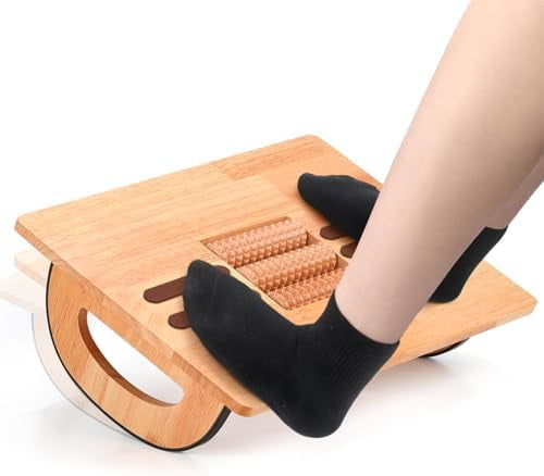 Foot Stool, Foot Rest for Under Desk at Work, Wooden Small Footrest ...