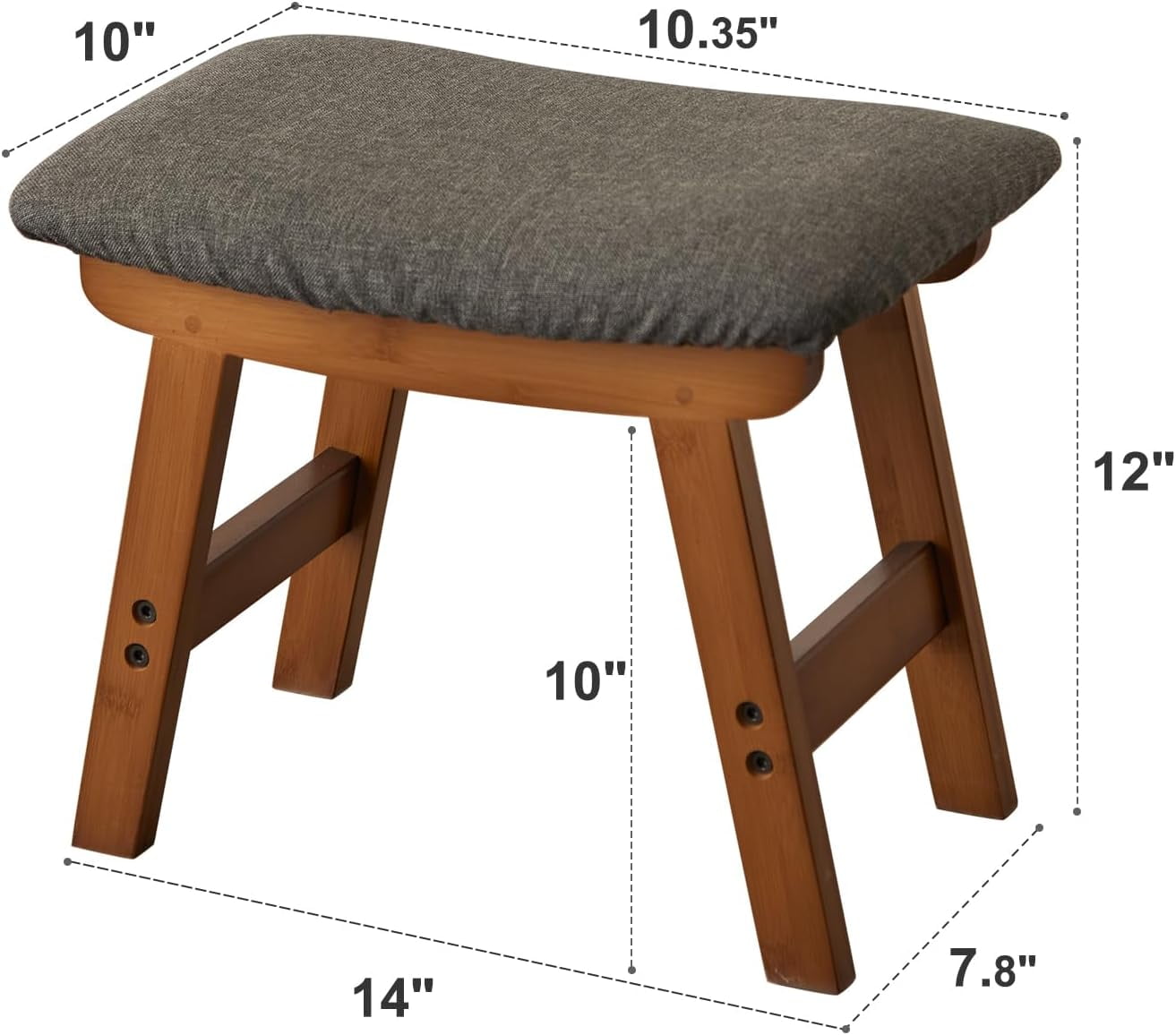 Foot Stool,Ottoman and Footstool,Small Sofa Foot Rest,Bamboo Foot Stool ...