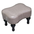 Foot Stool Ottoman, Modern Accent Step Stool Seat With Solid Wood Legs ...