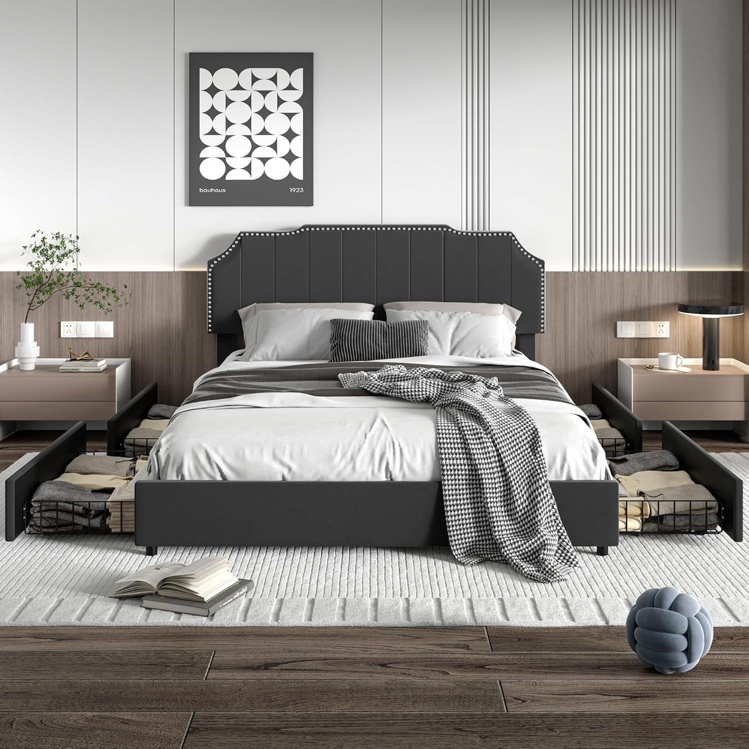 Foot Stool Ottoman,Round Footstool for Couch,Round Fabric Foot Rest ...