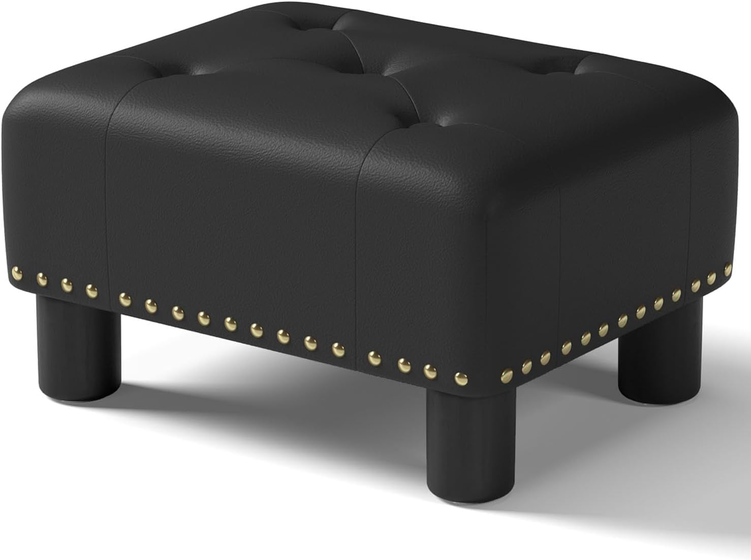 Foot Stool Ottoman, Small Ottoman Foot Rest with Legs, Rectangle ...