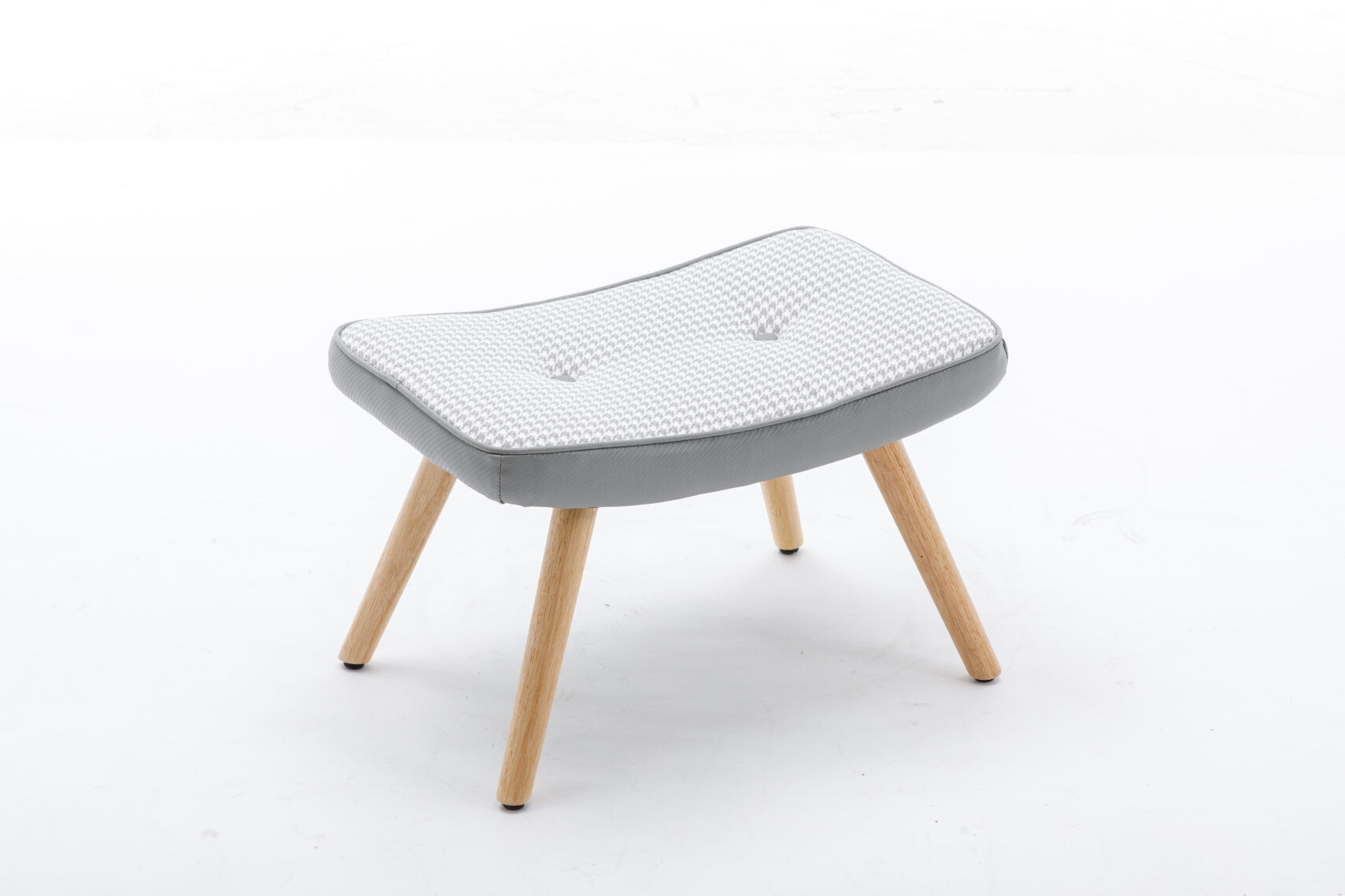 Foot Stool, Ottoman Wooden Step Stool, Square Cushion Foot Stool, Small ...