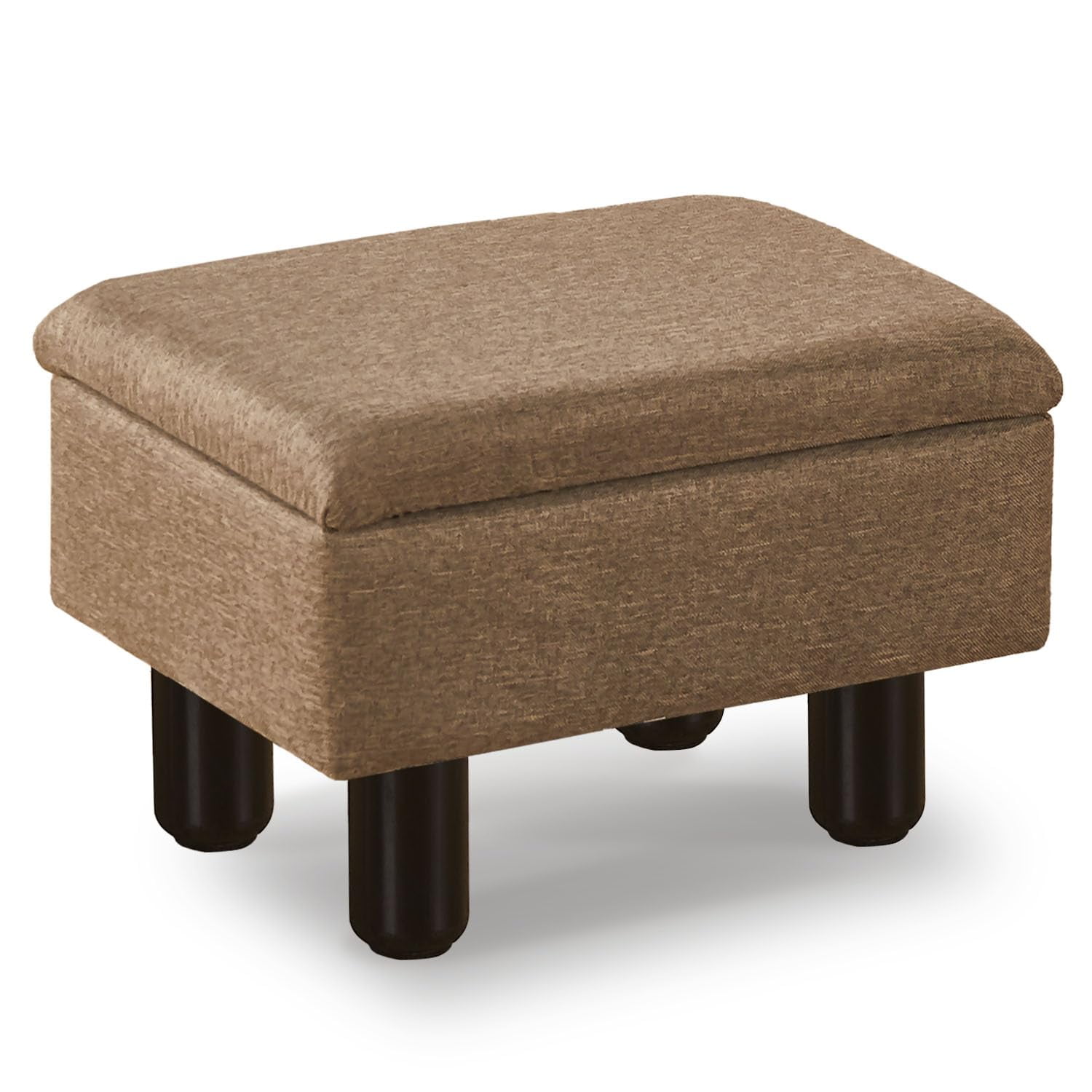 Foot Stool Ottomans Linen Footrest Storage Ottoman Step Stool Seat with ...