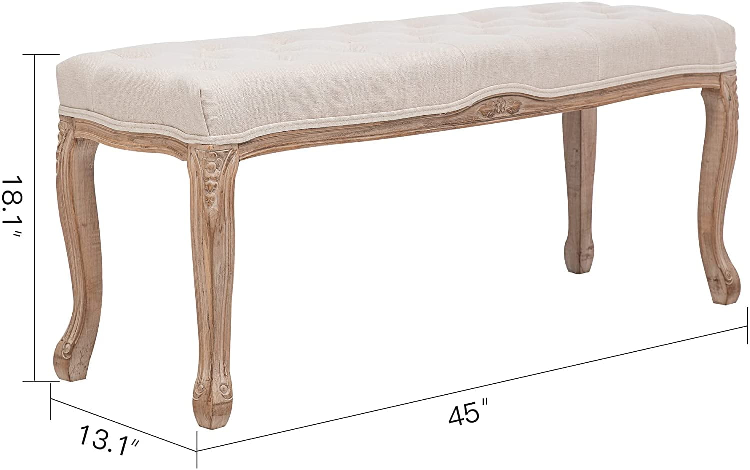 Foot Stools Ottoman Entryway Bench Vanity Stool Shoe Bench Upholstered ...