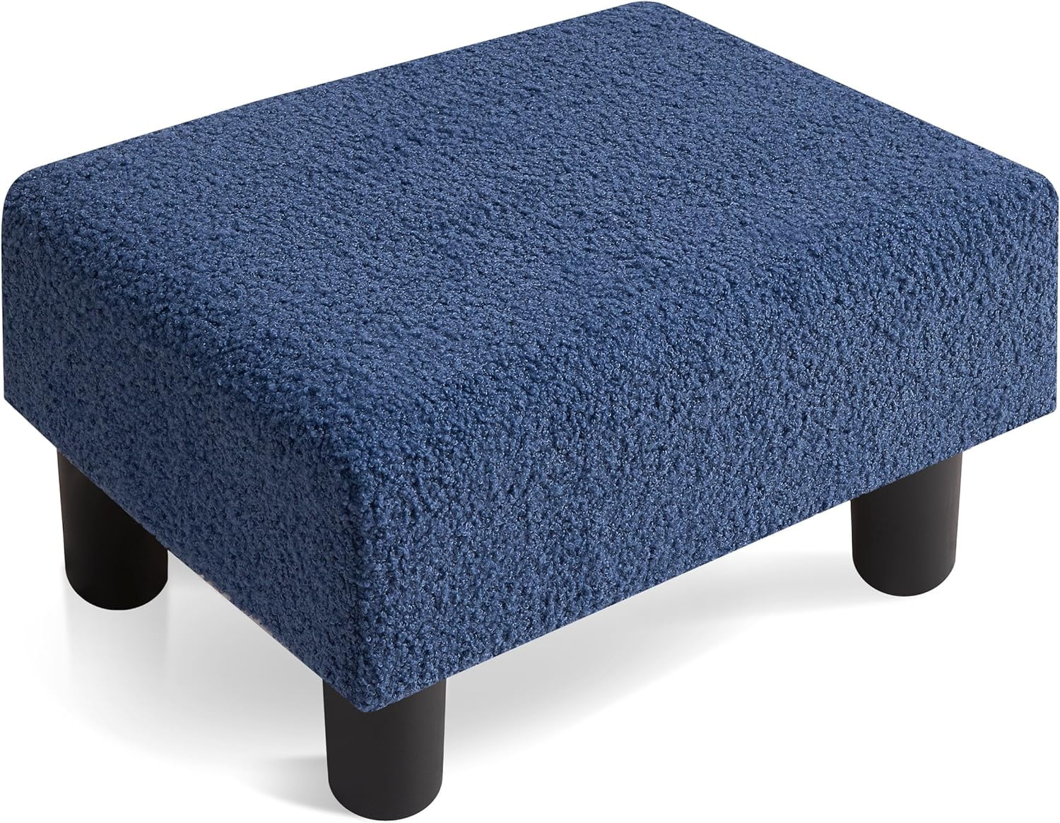 Foot Stools Ottoman, Sherpa Small Foot Stool with Legs, Rectangle Small ...