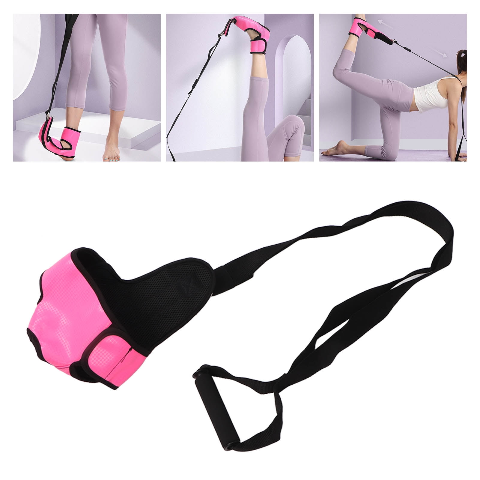 Foot Stretching Strap Adjustable Relax Muscles Elastic Leg Stretch ...