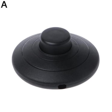 B&P Lamp® Floor Switch with On-Off Push Button (Black) - Walmart.com