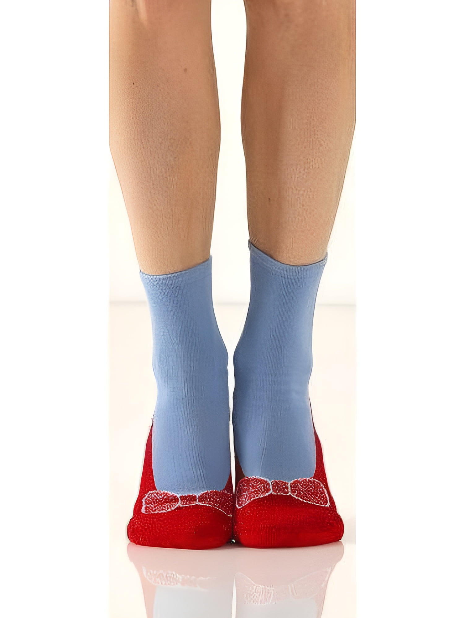 Foot Traffic Non-skid Red Ruby Slippers/Blue Slipper Socks by Foot ...