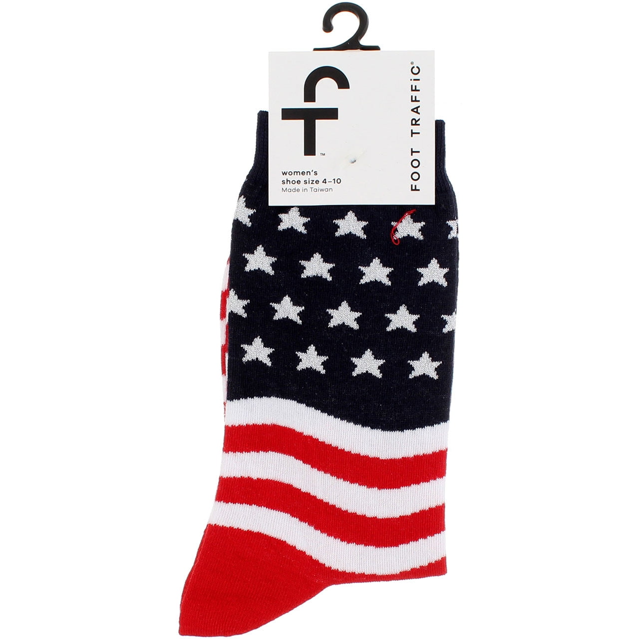 Foot Traffic Socks, American Flag 6400, Sizes 4-10 - Walmart.com