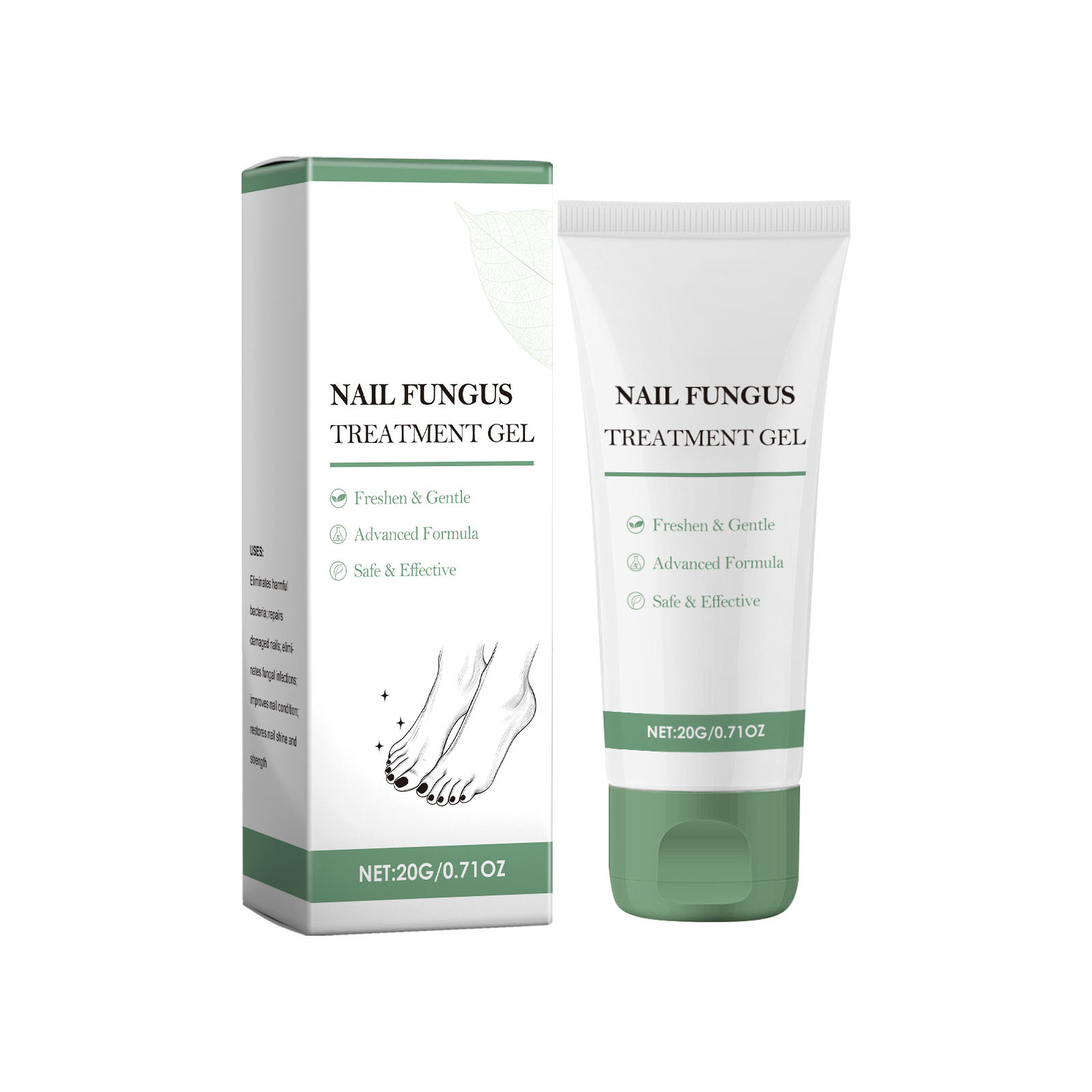 Foot Treatment Gel Onychomycosis Care Solution Toenail Soft Nail Polish ...