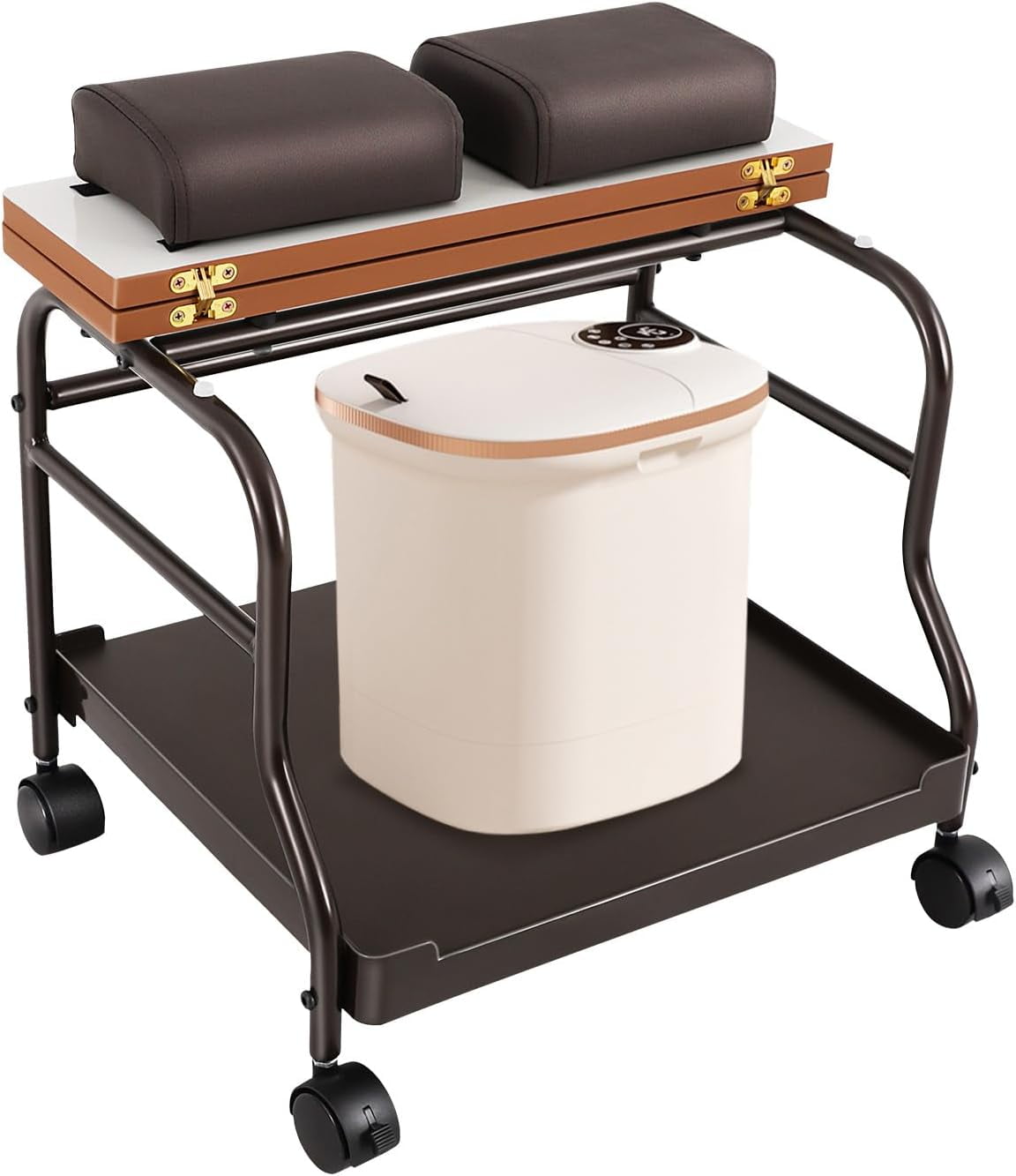 Foot Trolley, Indoor Foot Chair Trolley Pedicure Footrest Stool Cart ...