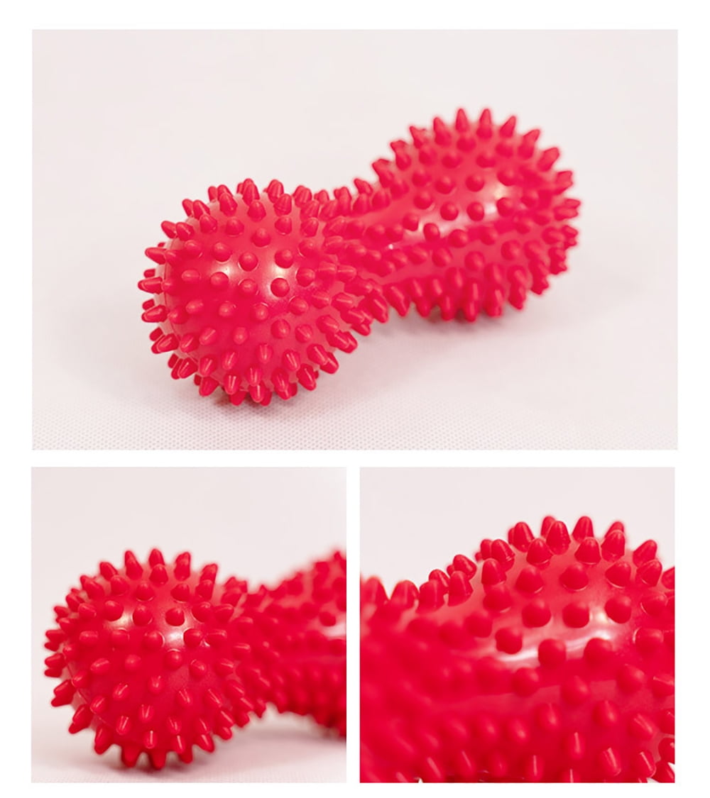 Foot and Body Massage Ball Back Roller Spiky Peanut Massager Plantar ...