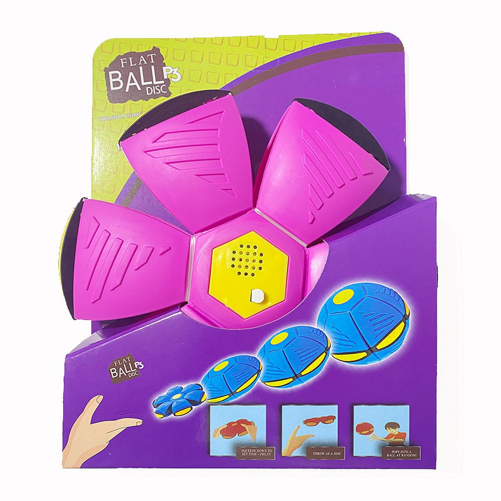 Foot ball deformation vent ball with light magic flying saucer ball ...