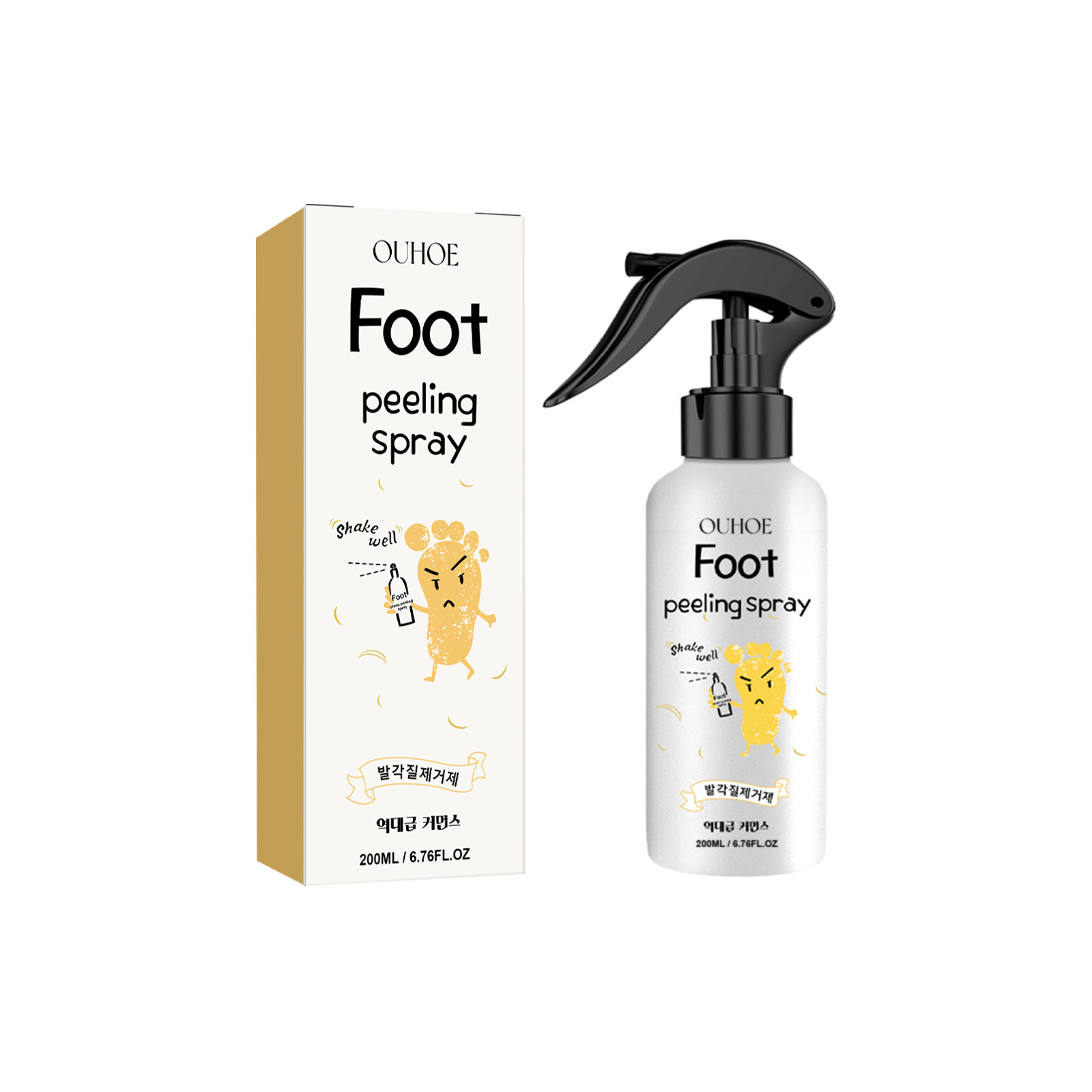 Foot care spray moistens, whitens, brightens, removes dead skin and ...