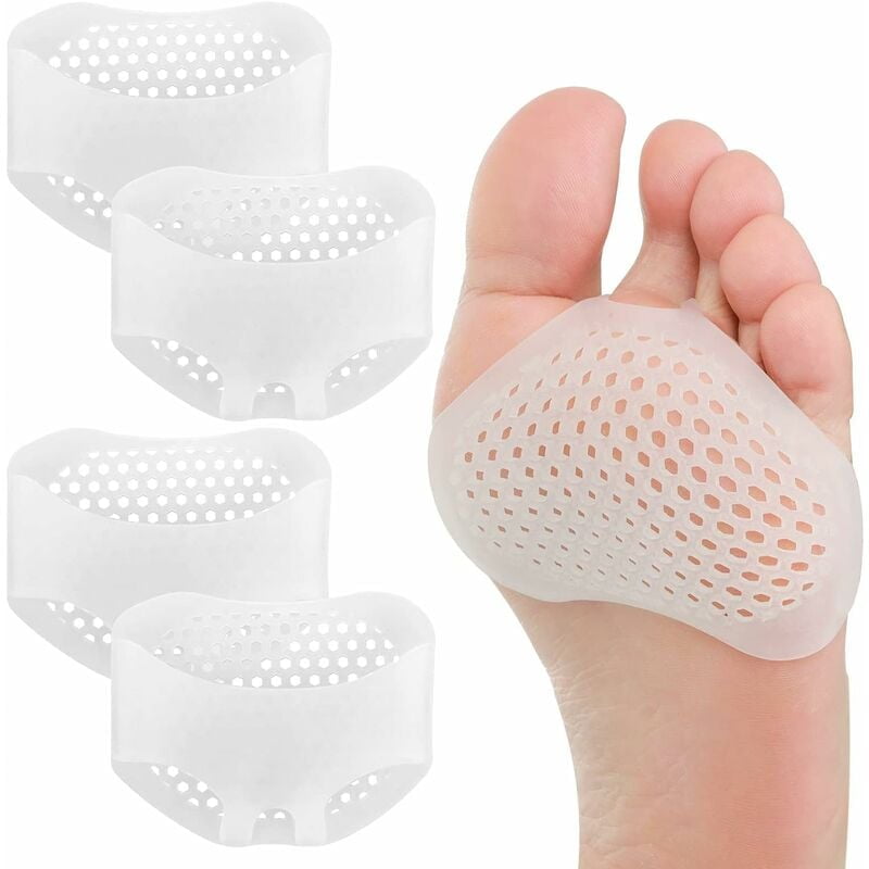 Foot cushions 4 pairs of heel cushions in elastic silicone gel Foot ...