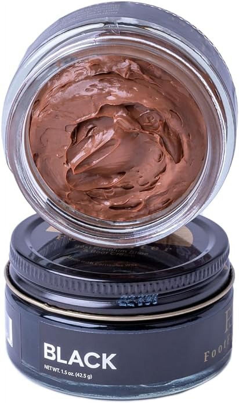 FootFitter Premium Leather Shoe Cream Polish 2 Pack - Medium Brown ...