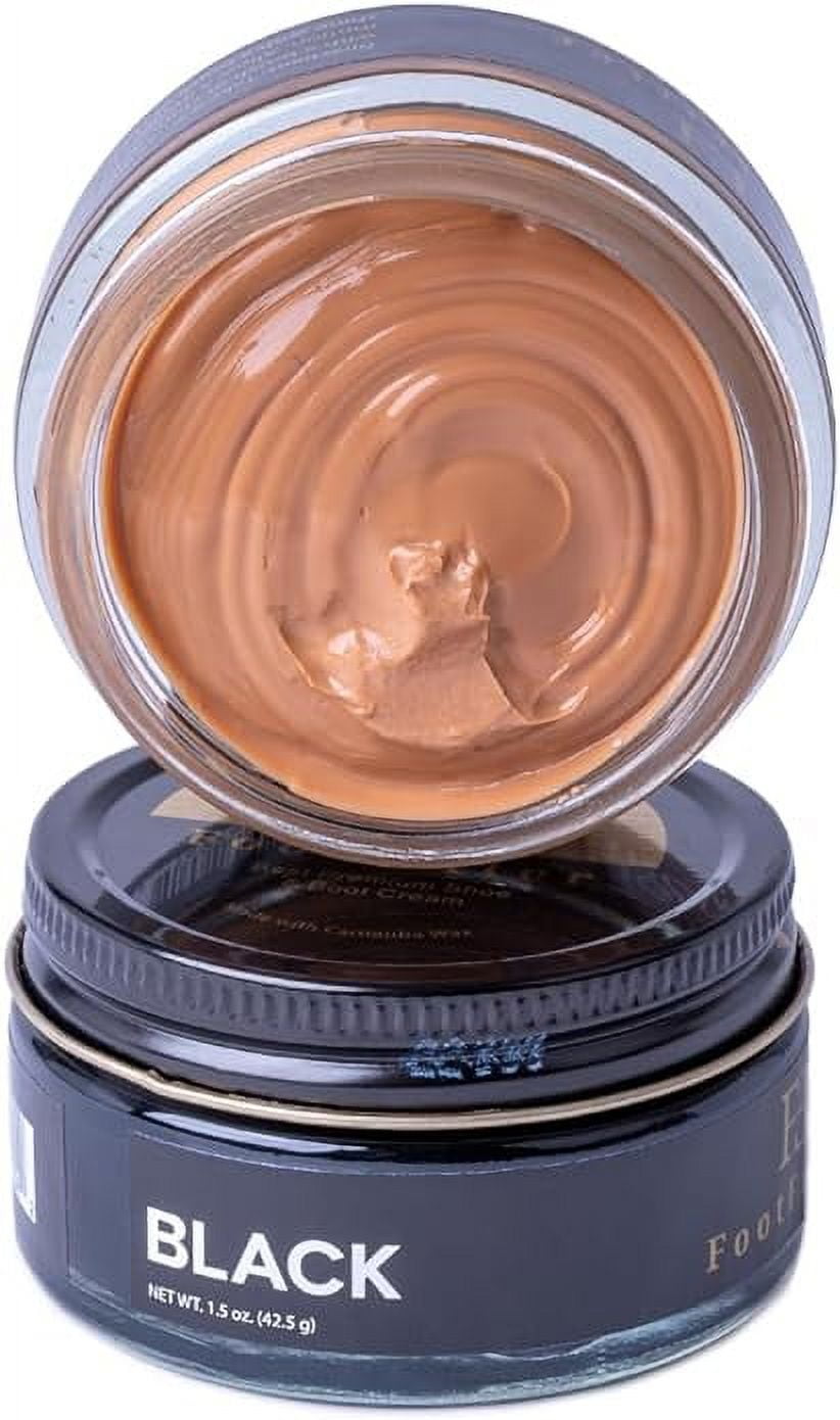 FootFitter Premium Shoe Cream Polish, Black and Light Brown, Waterproof ...