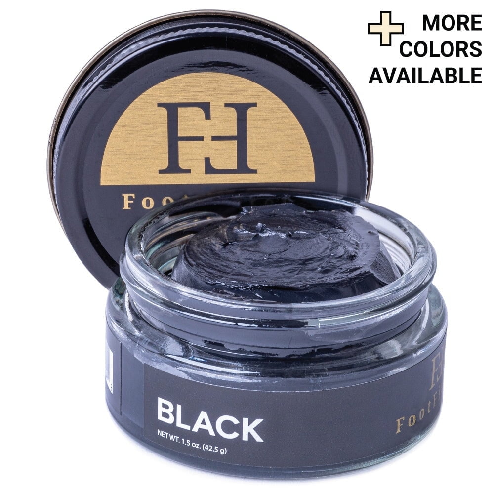 FootFitter Premium Shoe Polish, 1.5 oz, Black - Walmart.com