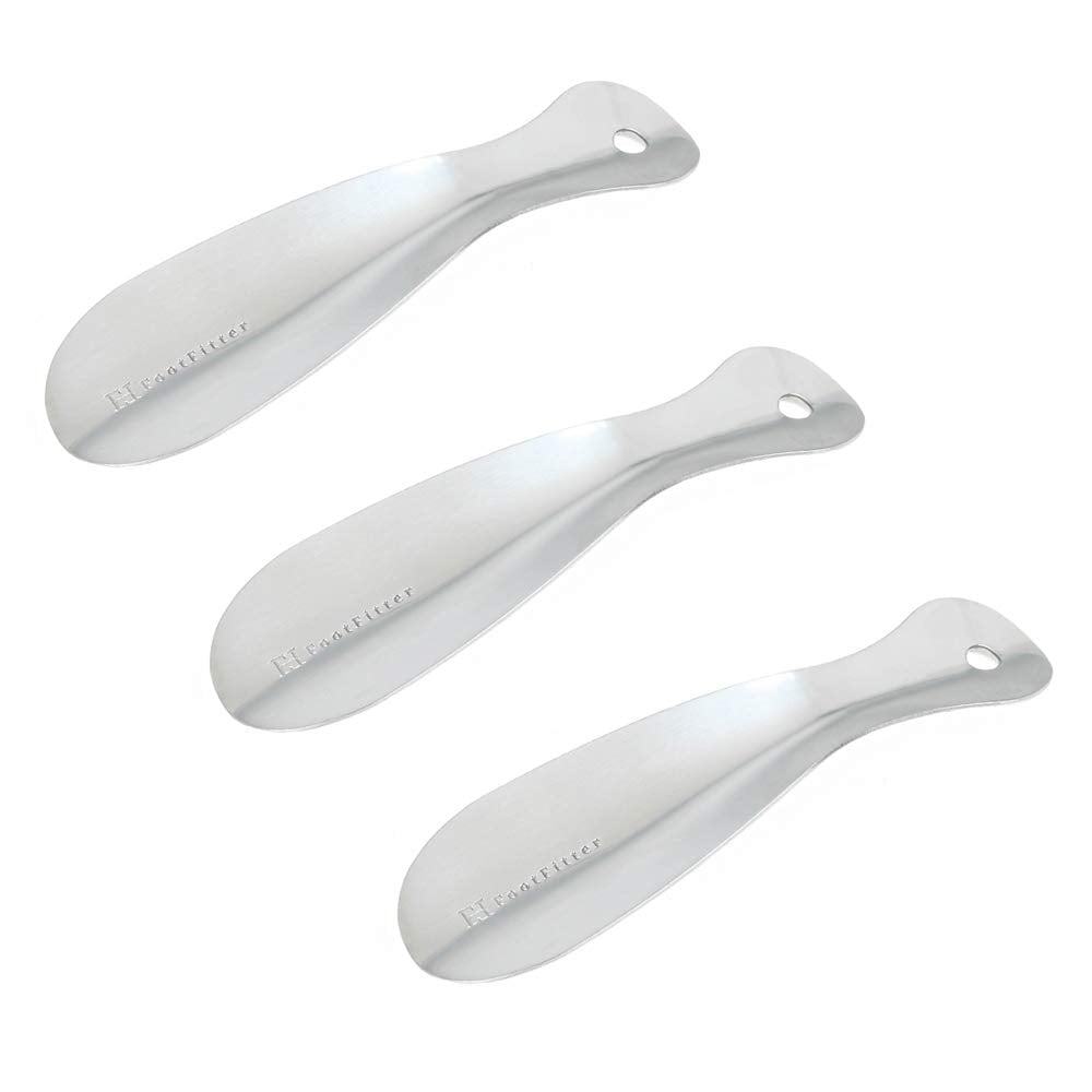 FootFitter Stainless Steel Arched Shoe Horn, 7" (3 PACK) - Walmart.com