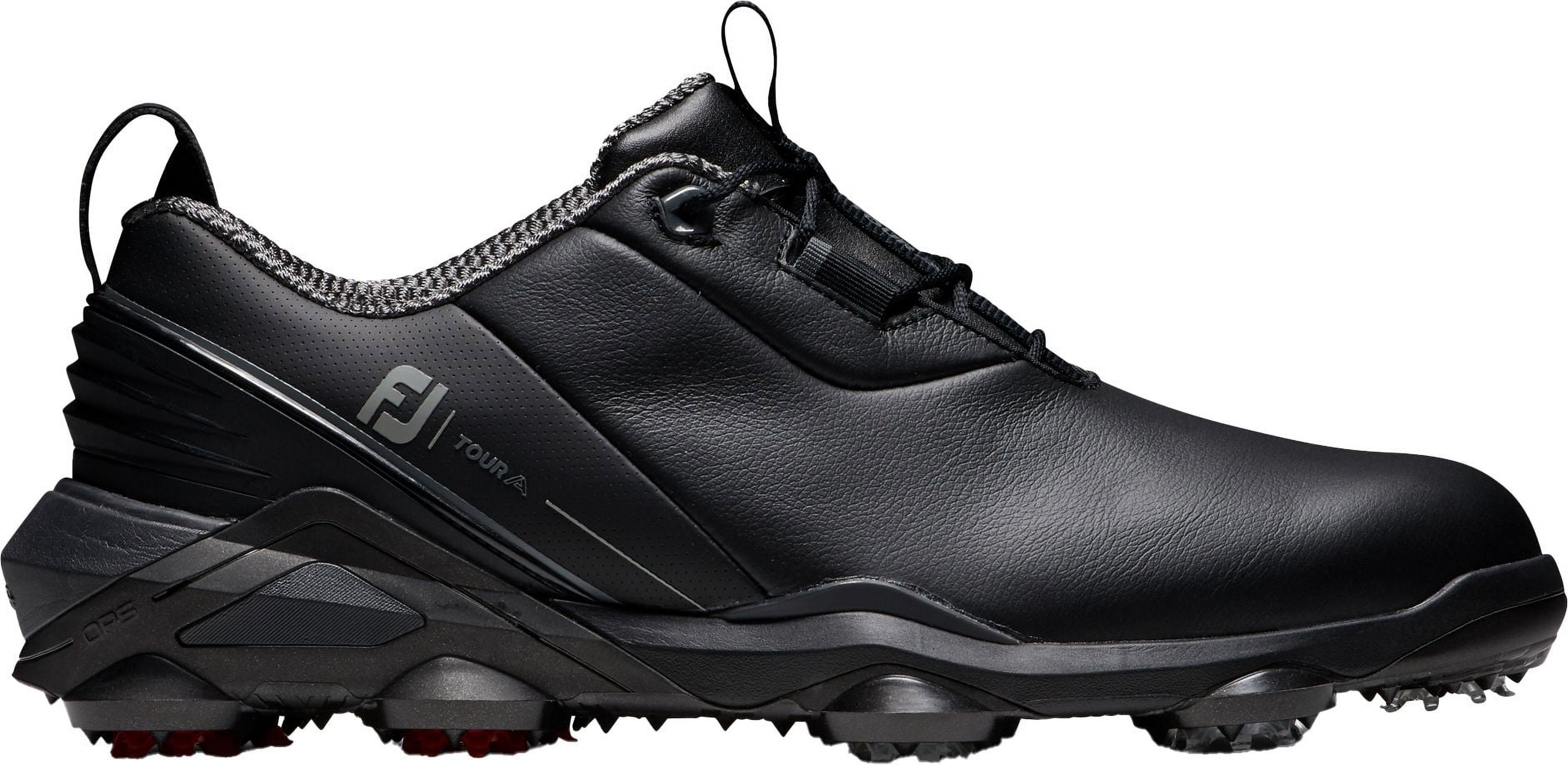 FootJoy Men's 2022 Tour Alpha Golf Shoes (Black/Charcoal/Red, 11.5 D US ...