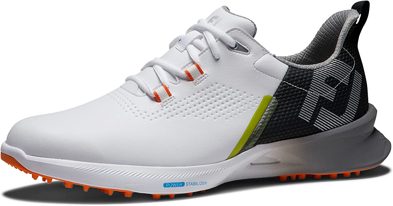 FootJoy Men's Fj Fuel Golf Shoe 10 Wide White/Black/Orange - Walmart.com