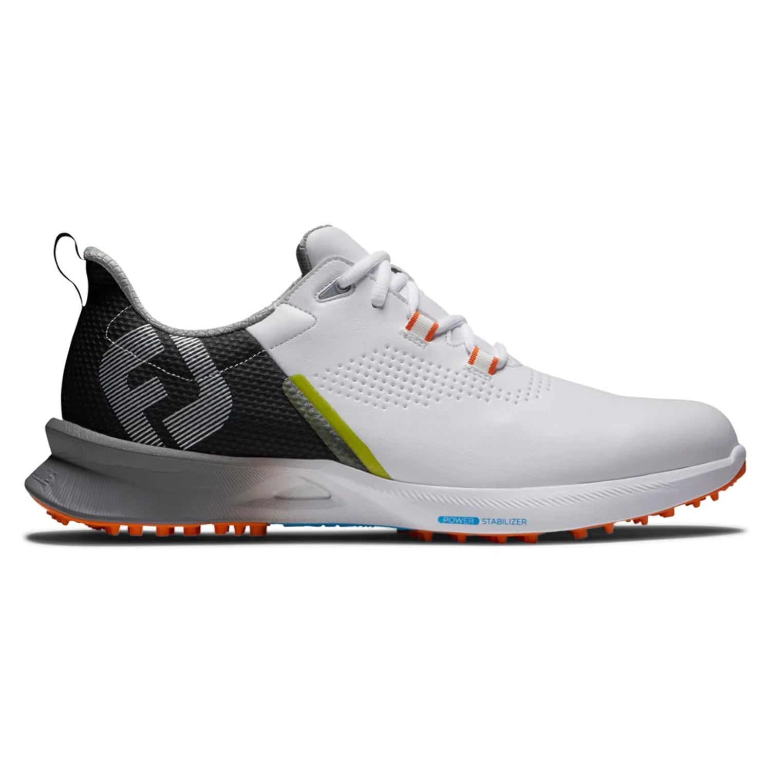 FootJoy Men's FJ Fuel Golf Shoes 55443 - White/Black/Orange - 7.5 ...