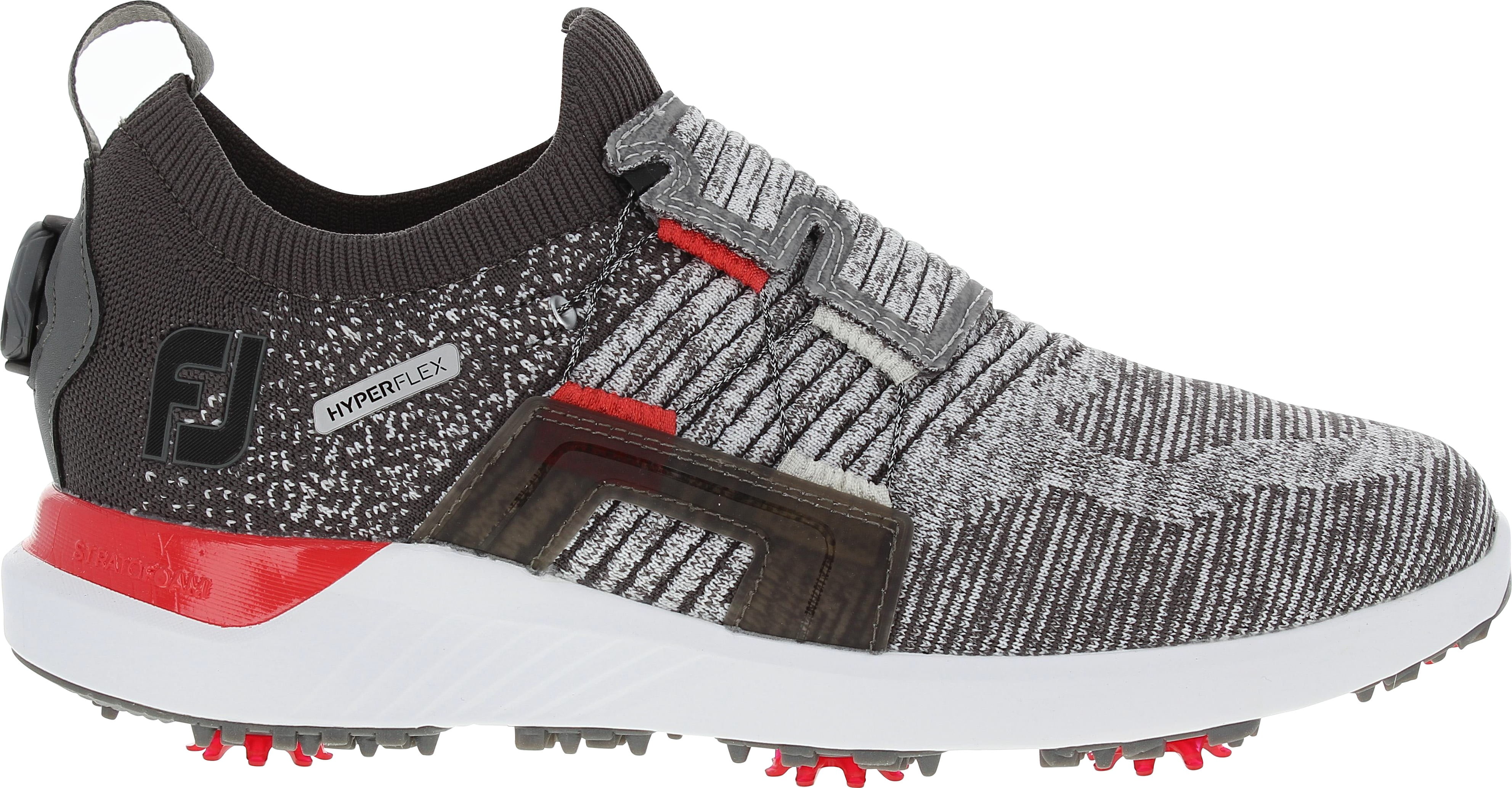 FootJoy HyperFlex BOA 51083 Grey/White/Red Men Golf Shoes - Walmart.com