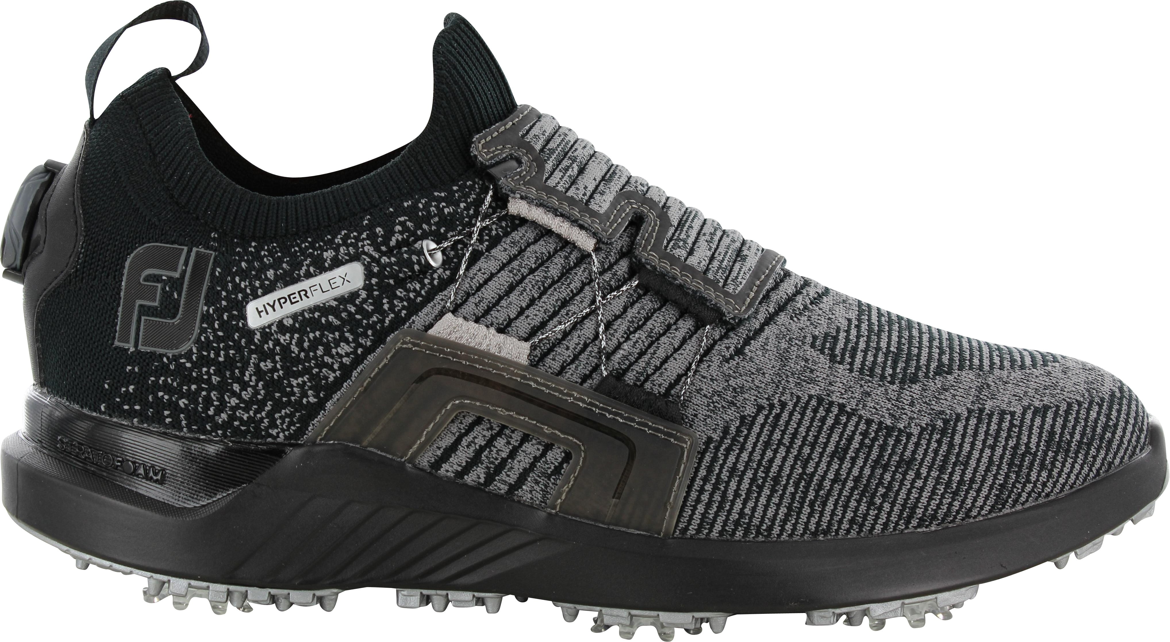 FootJoy HyperFlex BOA 51087 Black/Charcoal/Silver Men Golf Shoes - Walmart.com