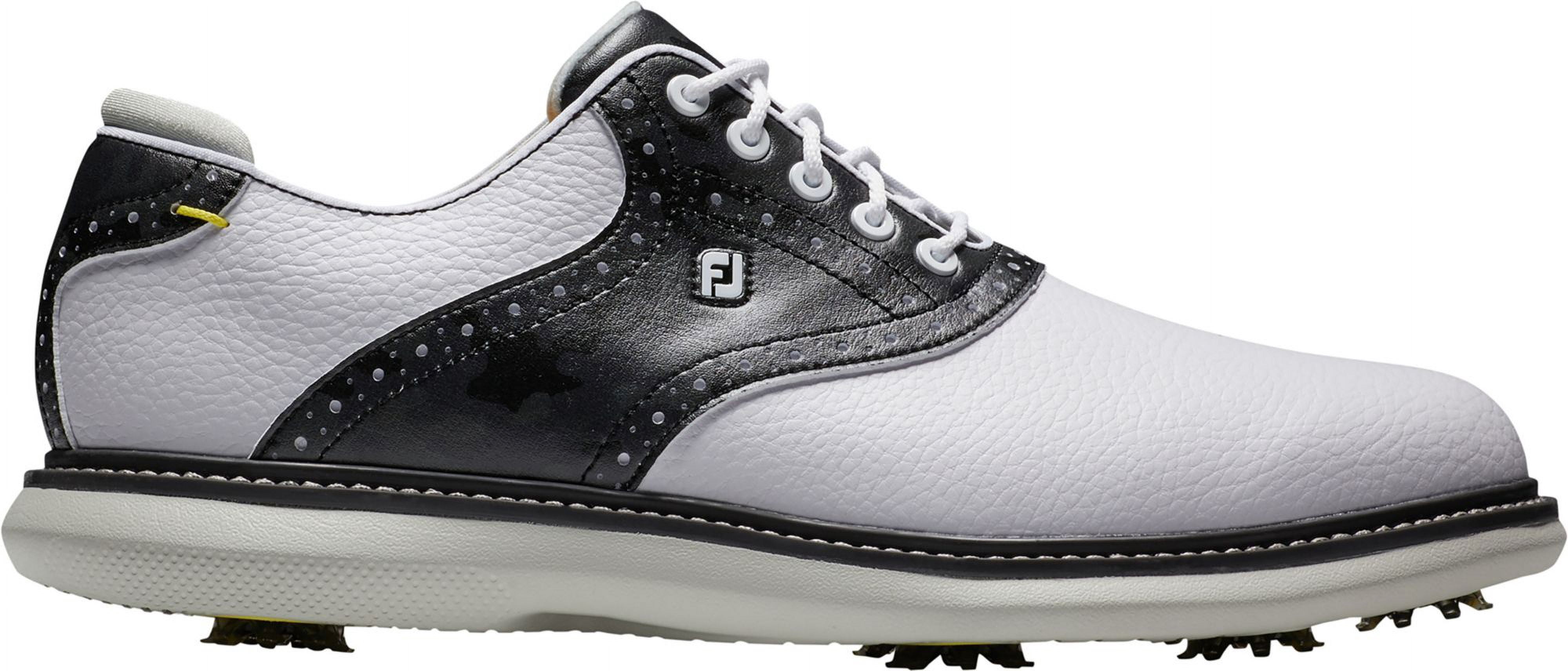 FootJoy Men's Traditions Golf Shoes (White/Black/Grey, 11 D US) - Walmart.com