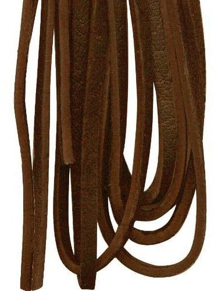 FootMatters Leather Boot & Shoe Laces - 36 Inch - Dark Brown - 4 to 5 ...